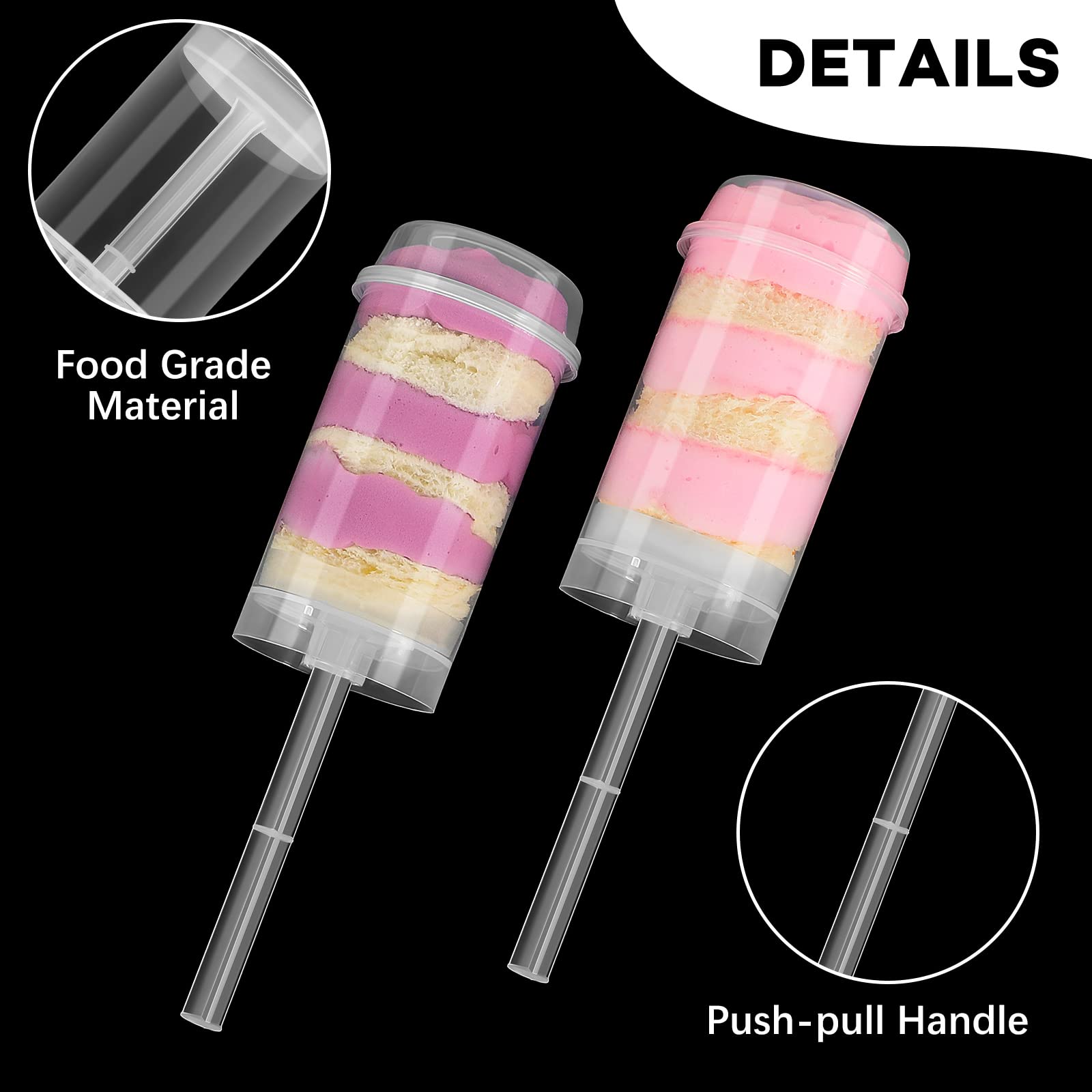 30 Hole Push Pop Cake Stand and 30 Packs Push up Cake Pop Shooter ...