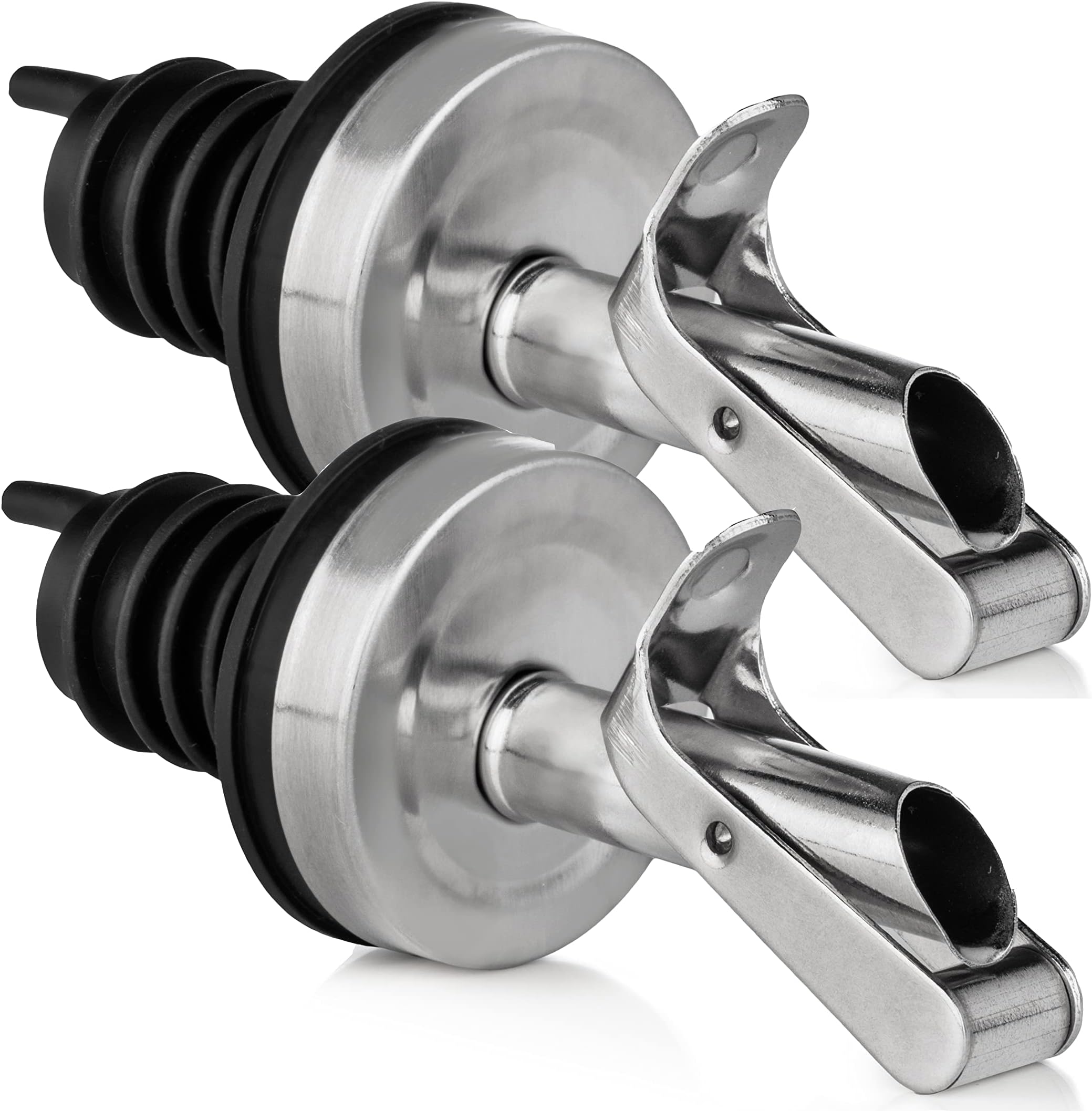 Amazon.com: 2 Pcs Oil Spout Liquor Bottle Pourer Spouts Stainless Steel ...