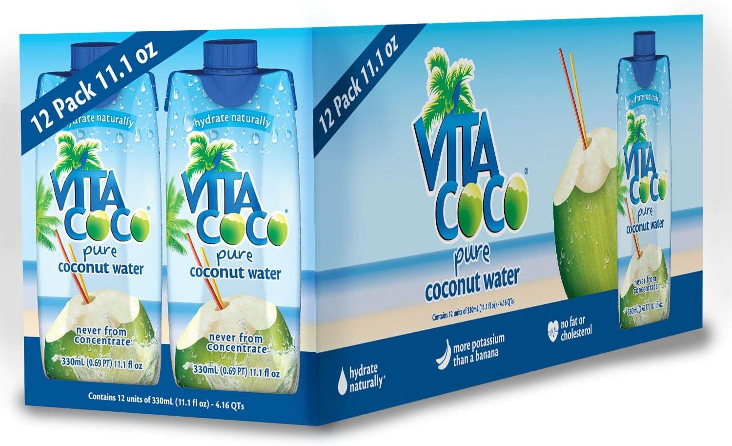 Amazon.com : Vita Coco Coconut Water, Pineapple - Naturally Hydrating ...