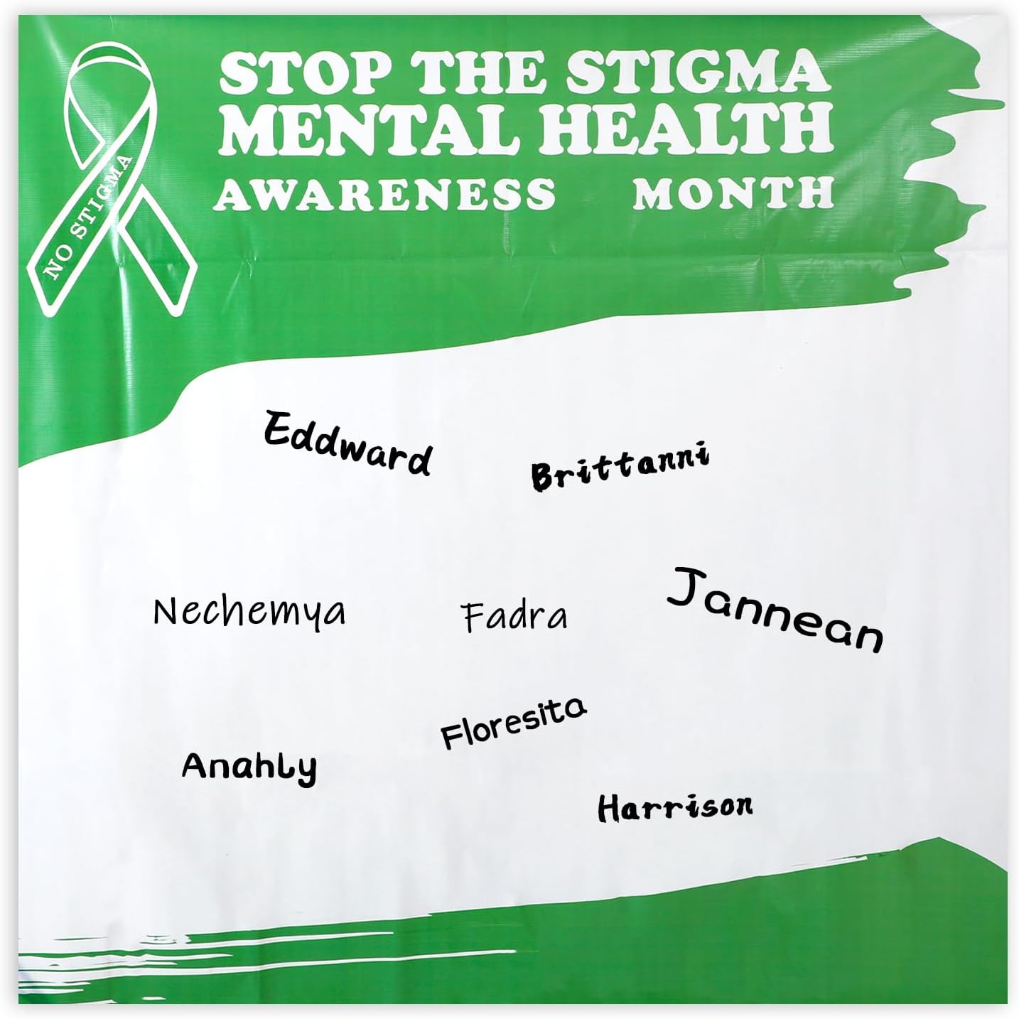 Outus Green Ribbon Awareness Autograph Poster 6x6 ft Philippines | Ubuy