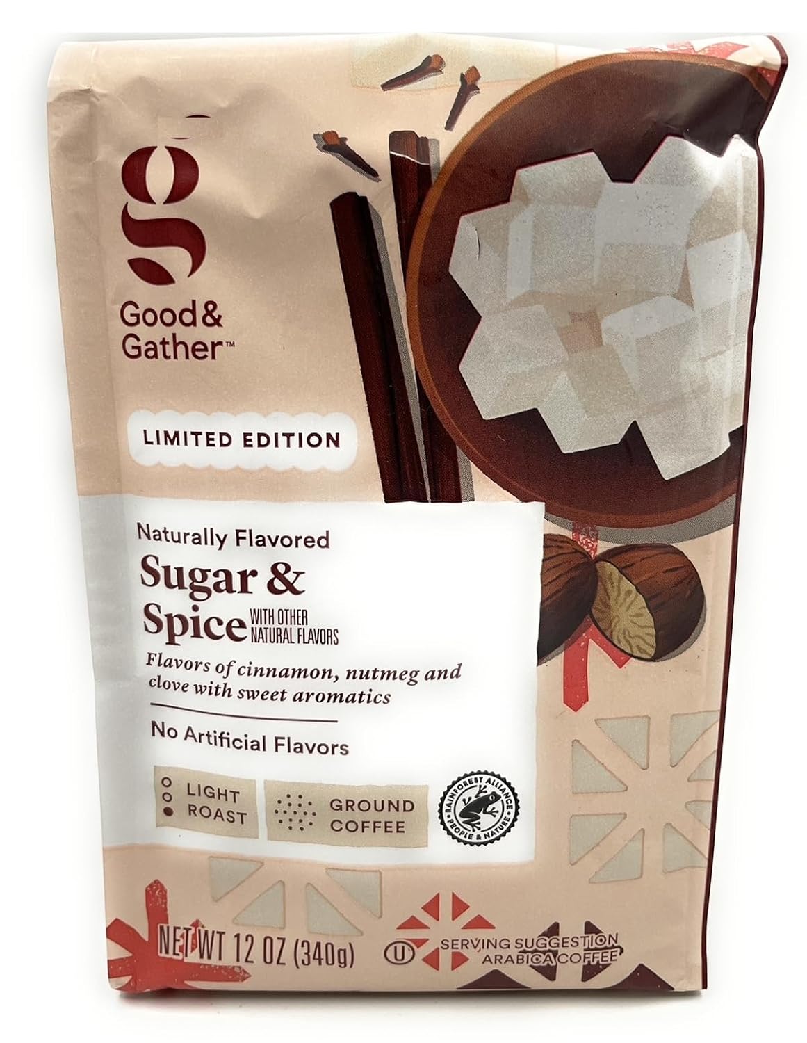 Amazon.com : Naturally Flavored Sugar & Spice Light Roast Ground ...