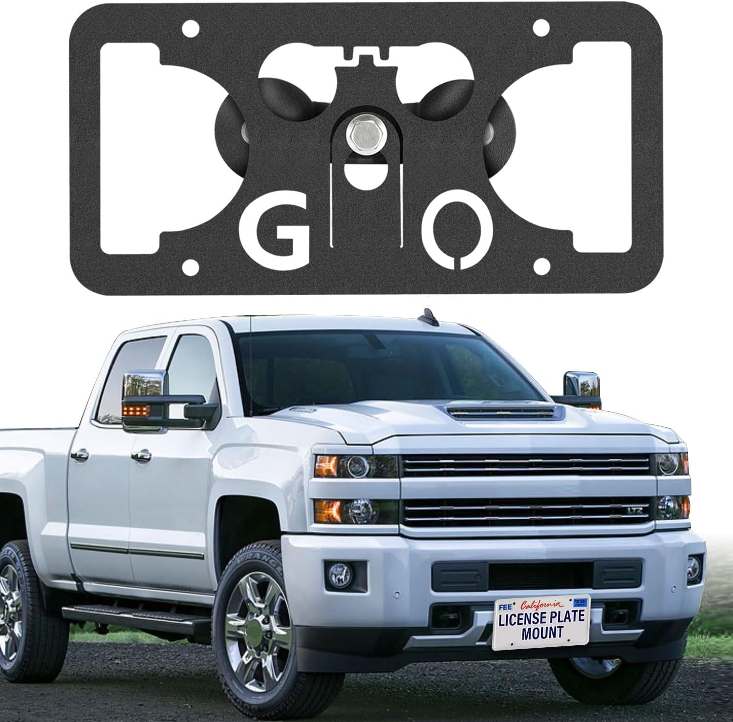 Amazon.com: No Drill Front License Plate Bracket Mount Kit Compatible ...