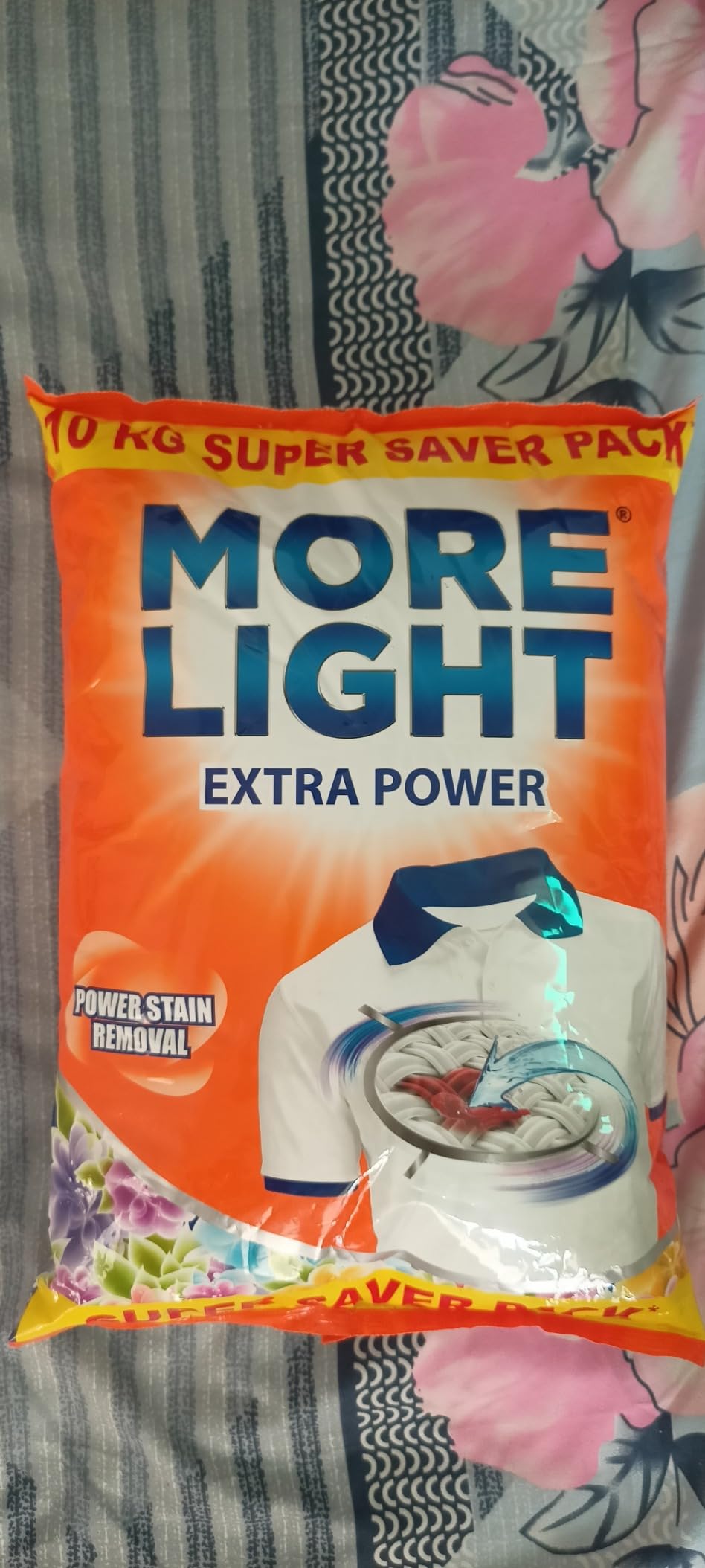 More Light Extra Power Detergent Powder 10kg with Enzymatic Action ...