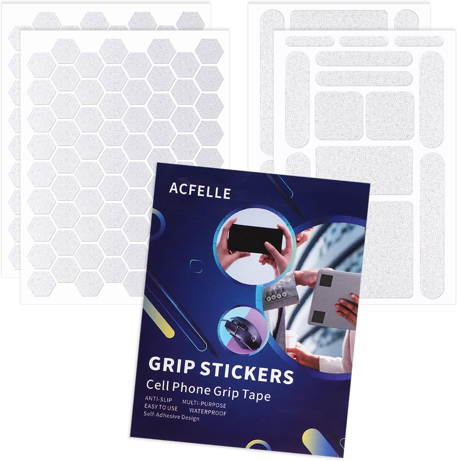 Amazon.com: ACFELLE 4Pack Phone Grip Tape, Finger Grip Stickers Decal ...