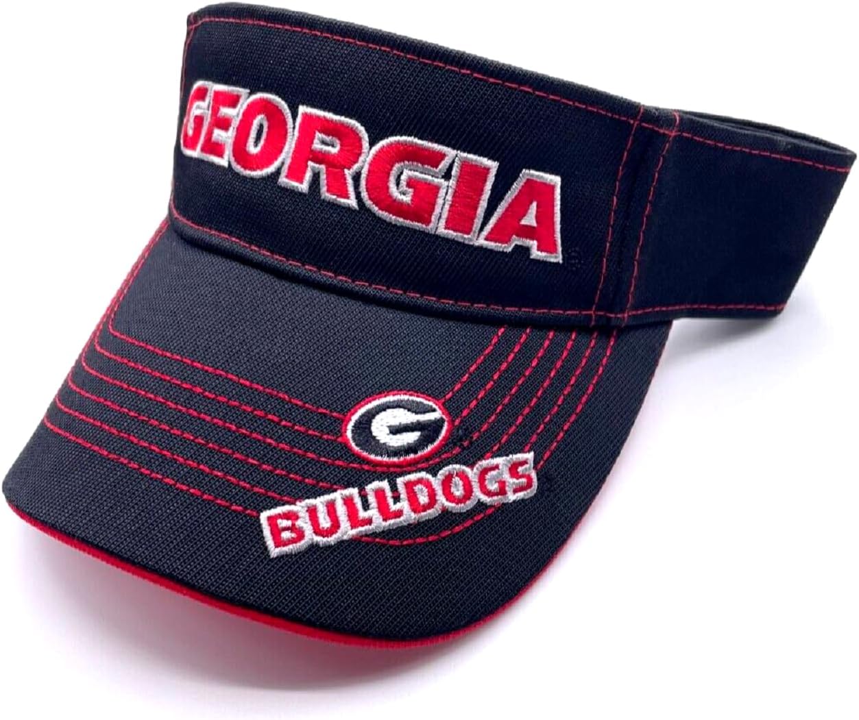 Amazon.com: Officially Licensed University Georgia Visor Hat Classic ...