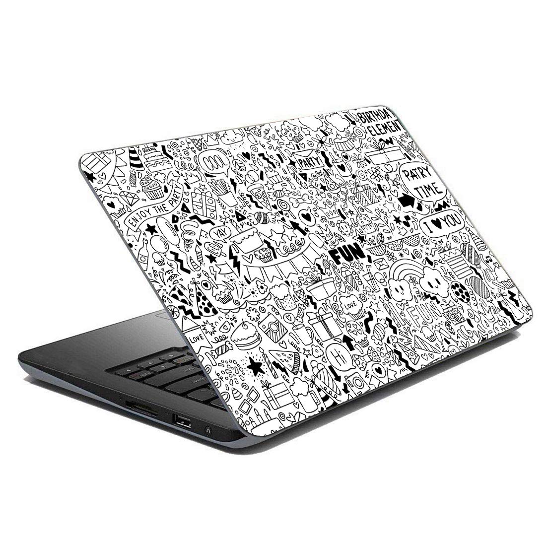 PAZ Drawing for Laptop Skin, Laptop Wallpaper Decals 17 inch x 10 inch ...