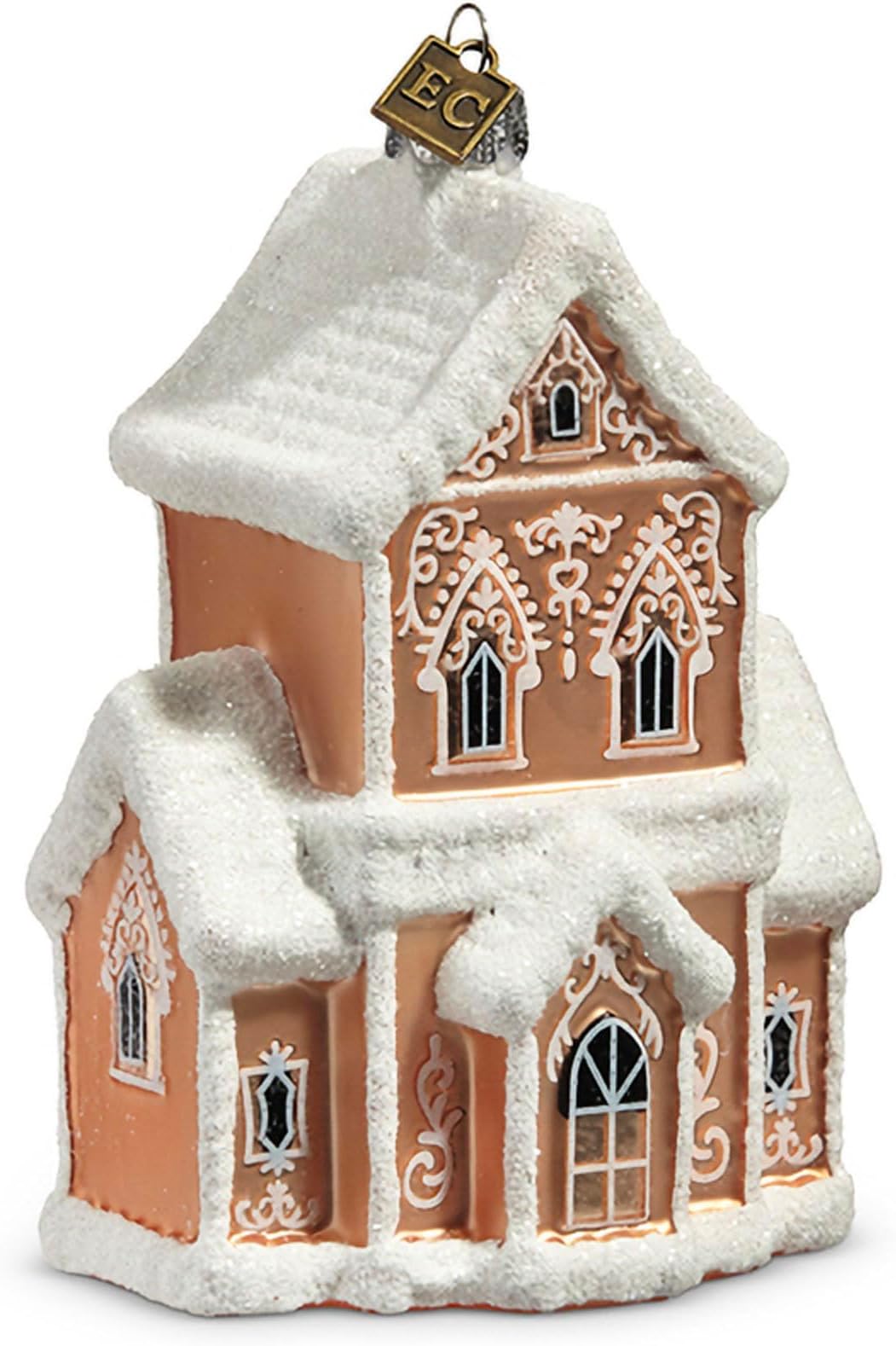 Amazon.com: Raz Imports EC Gingerbread Manor Ornament, 4.75-inch Height ...