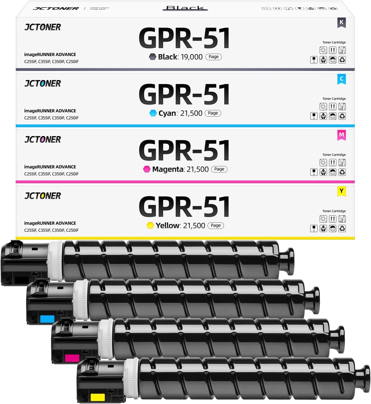 Amazon.com: GPR-51 GPR51 High Yield Toner Cartridge 8516B003 8517B003 ...