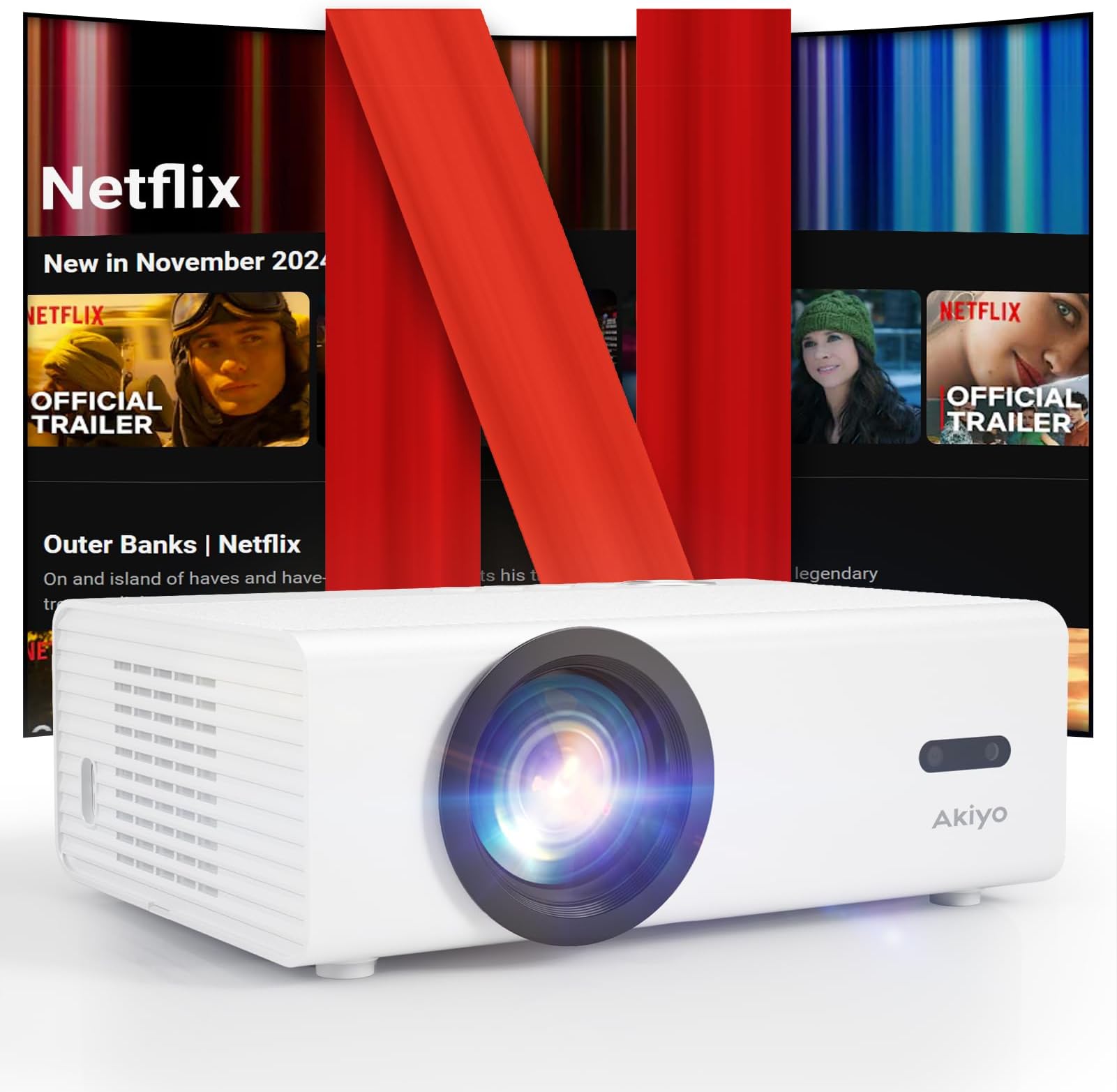 Amazon.com: FANGOR 5G WiFi Bluetooth Projector - Native 1080P HD ...