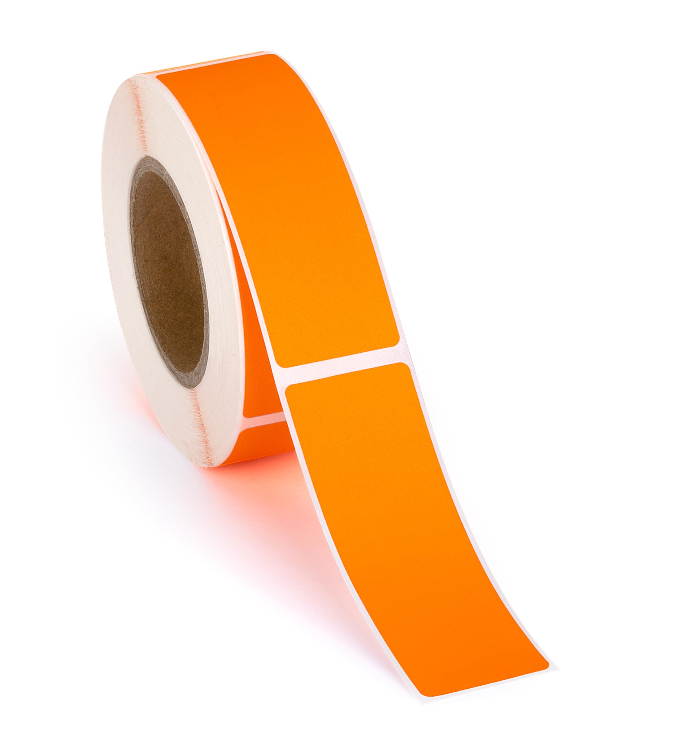 Amazon.com : 250pcs Neon Orange Rectangle Sticker Label Roll, 1" x 3 ...