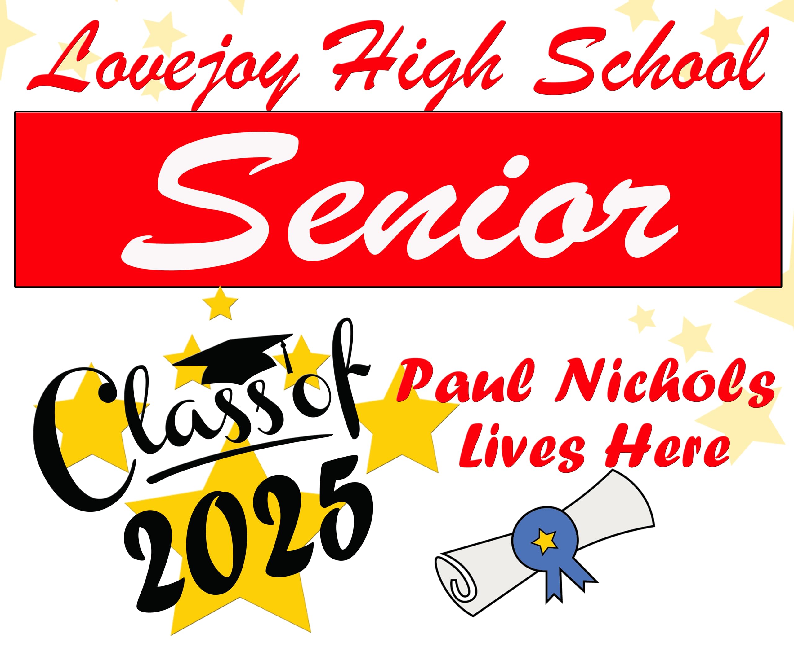 High School Senior Signs Senior Year Printable Sign Class Of 2025 SVG