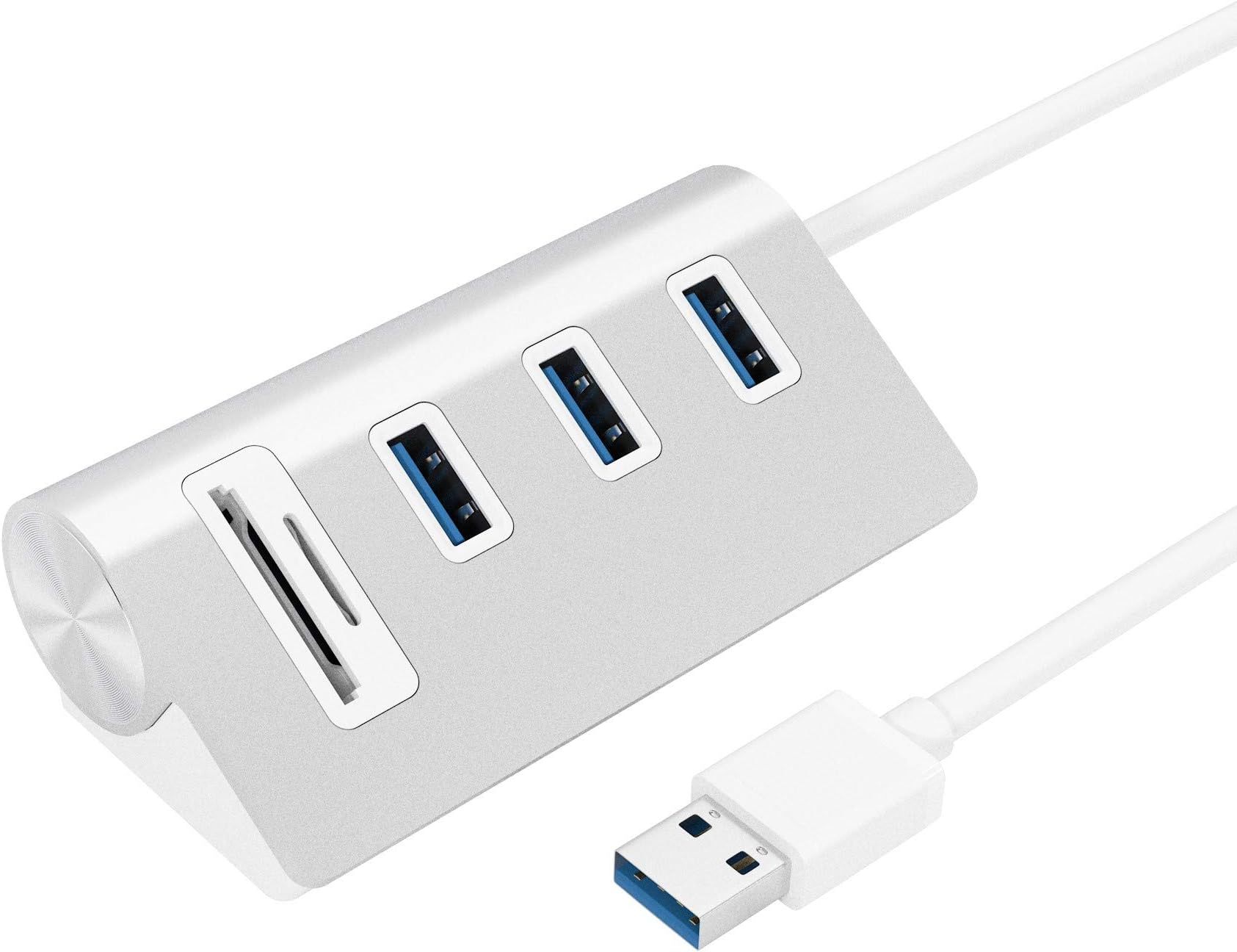 Amazon.com: Cateck Bus-Powered USB 3.0 3-Port Aluminum Hub with SD/TF ...