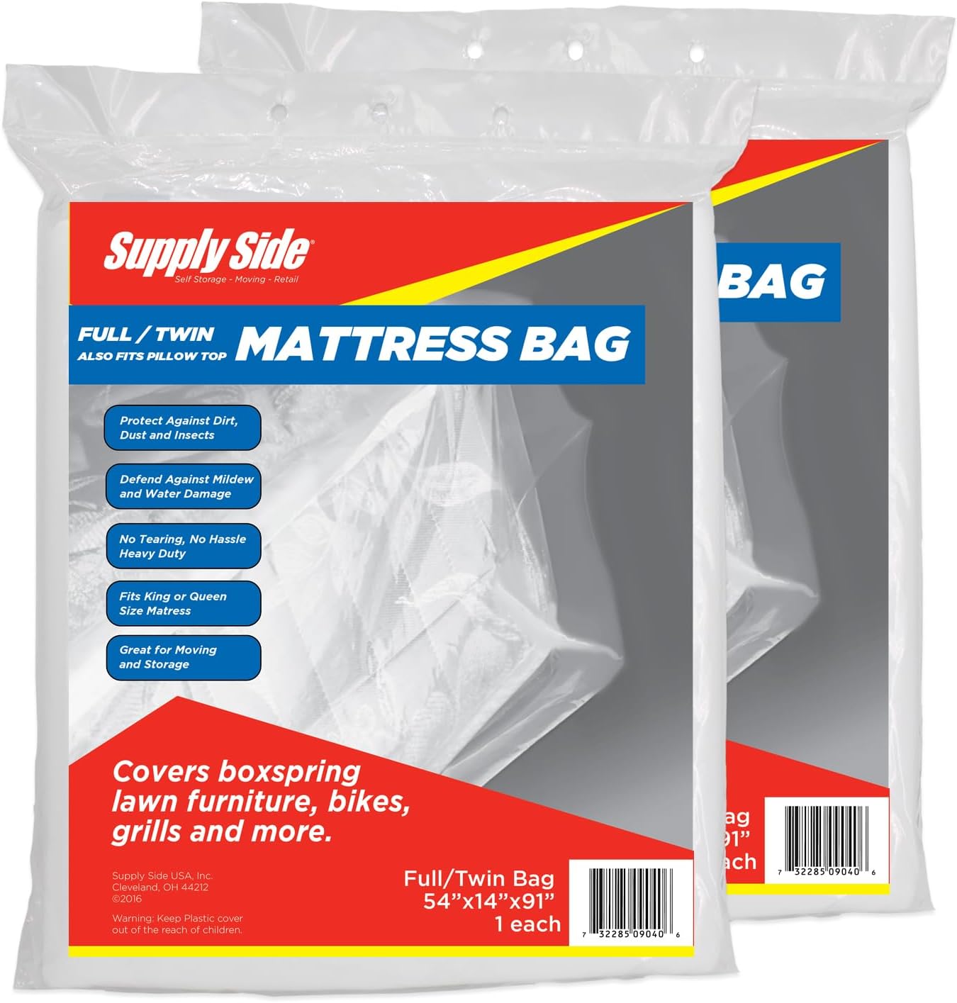 Amazon.com: 2 Pack PackRite Full/Twin Mattress Bag : Home & Kitchen