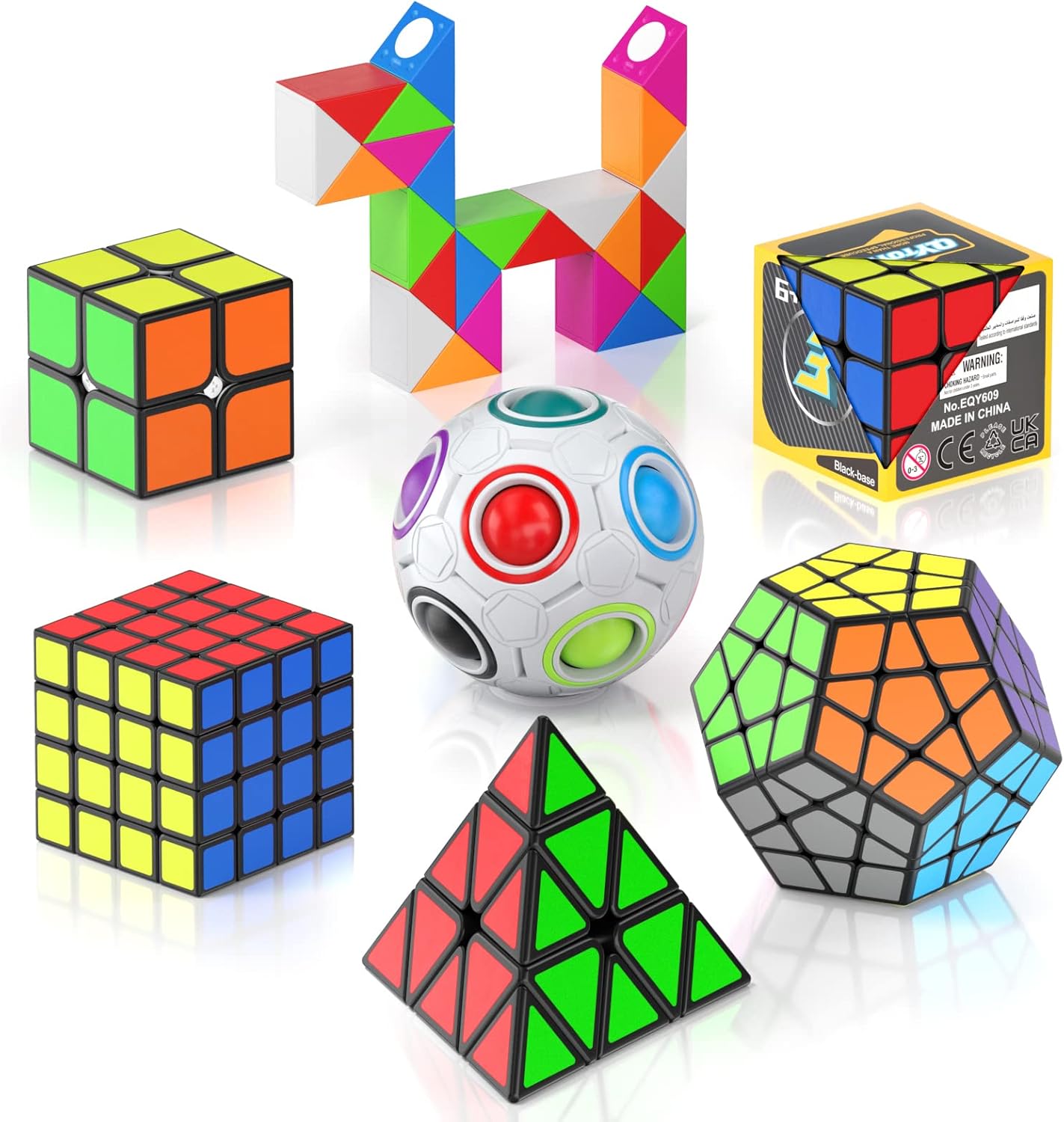 Amazon.com: Vdealen Speed Cube Set, 7 Pack Puzzle Cube Bundle Fidget ...