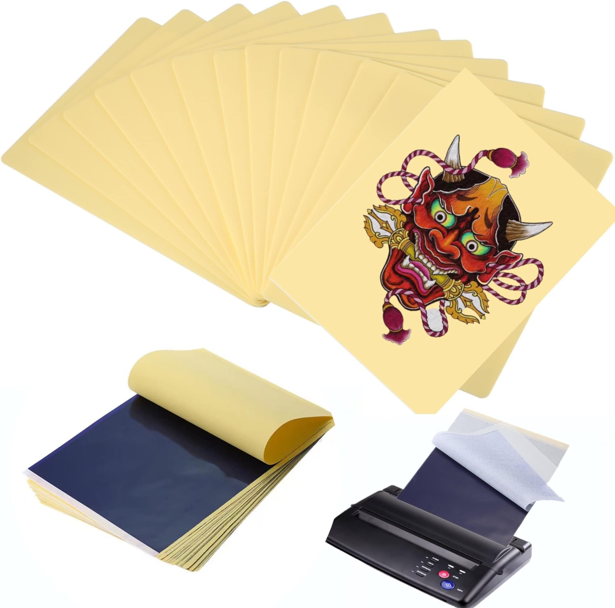 Amazon.com : Tattoo Fake Practice Skin Transfer Paper 40Pcs- Beoncall ...