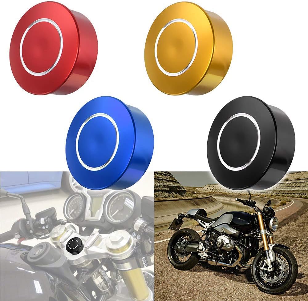 Amazon.com: Motorcycle Aftermarket CNC Aluminum Upper Top Front Fork ...