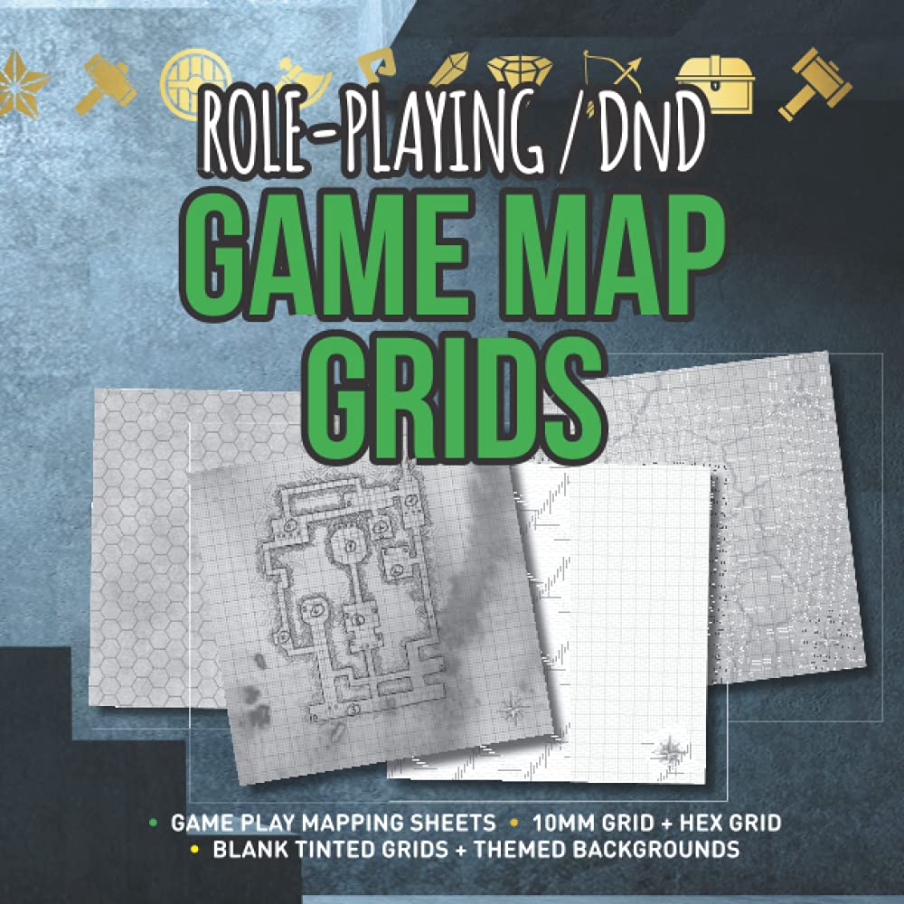Buy ROLE-PLAYING / DnD GAME GRIDS DOUBLE-SIDED GRIDS: Perfect for ping ...