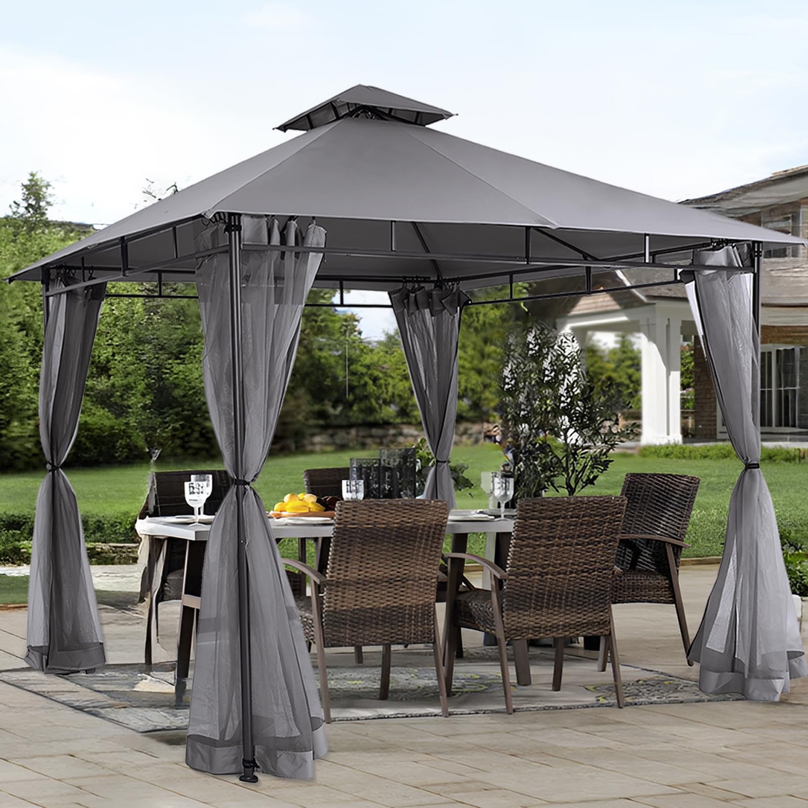 Amazon.de: Sekey Pavillon 3x3 Wasserdicht Stabil Winterfest mit 4 ...