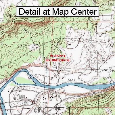 Amazon.com : USGS Topographic Quadrangle Map - Archuleta, New Mexico ...