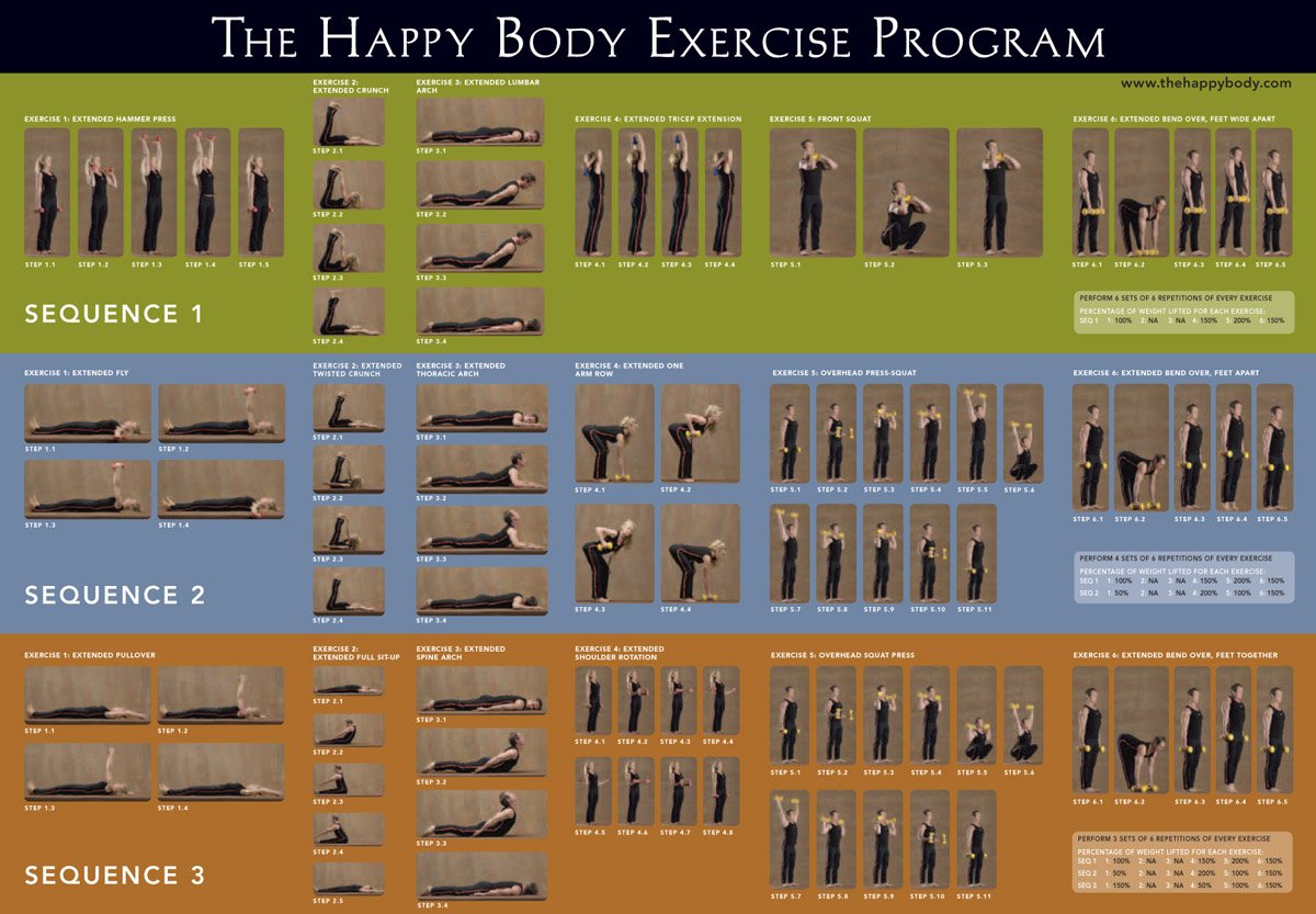 Buy The Happy Body Exercise Program Poster Book Online at Low Prices in ...