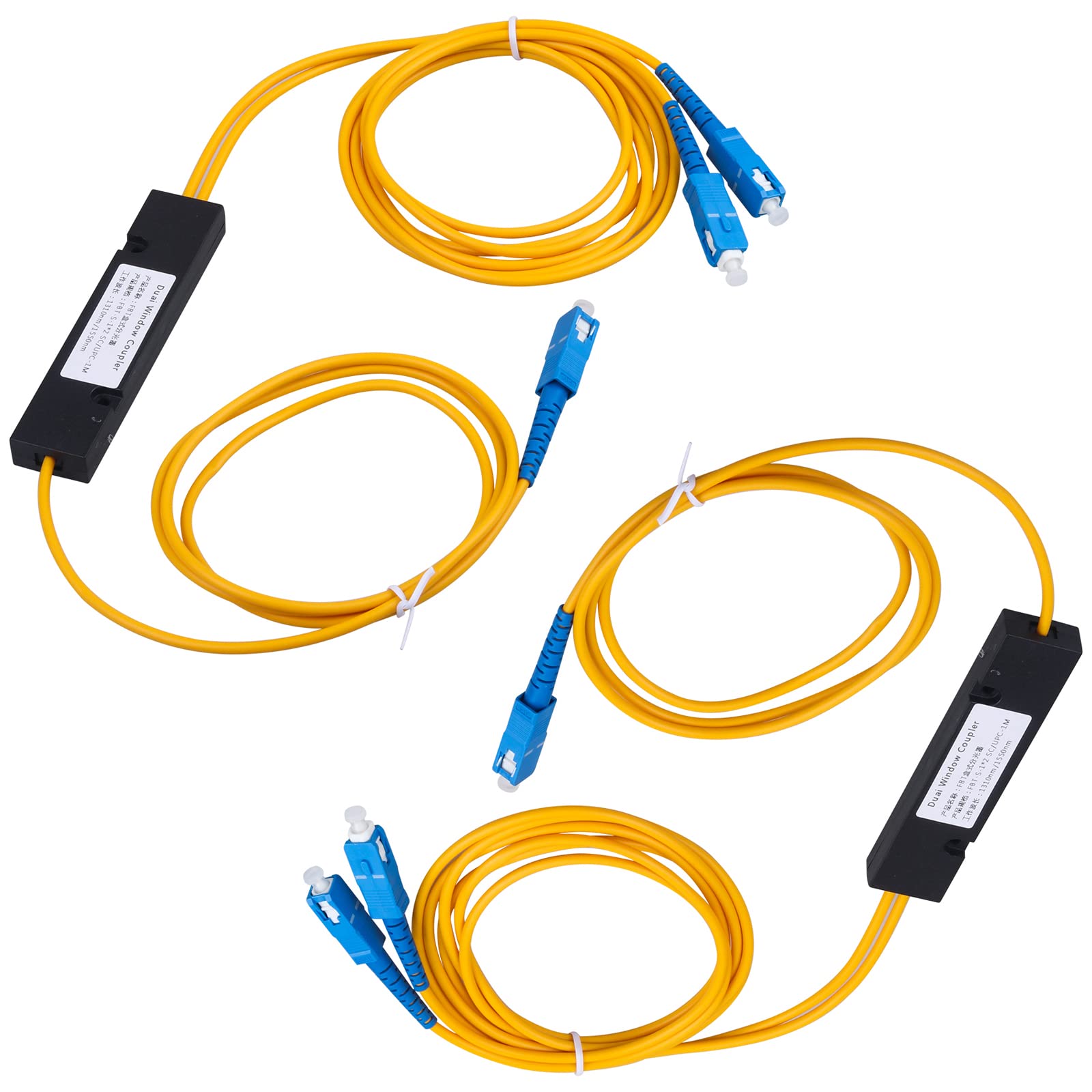 Amazon.com: Duogalia SC/UPC Fiber Optical FBT Splitter 1x2(1 in 2 Out ...