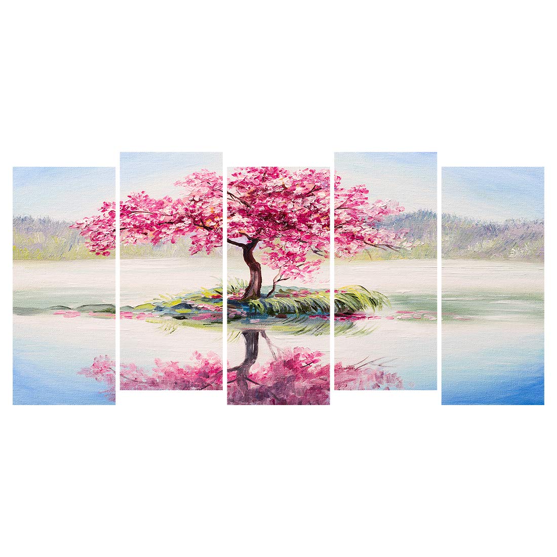 Poster N Frames Split Painting/Frames of 5 Panel of Hand Painting ...