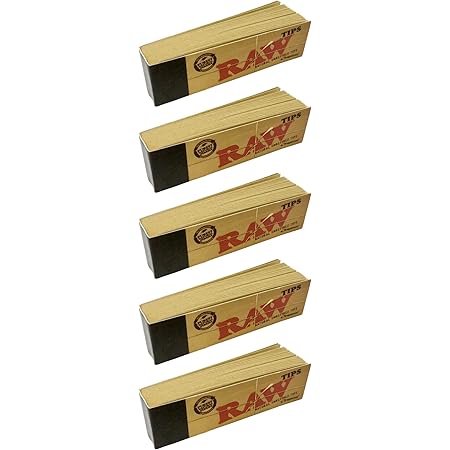 10 Pack of Raw Paper RAW King Size Slim Rolling Papers 5 Booklets = 160 ...