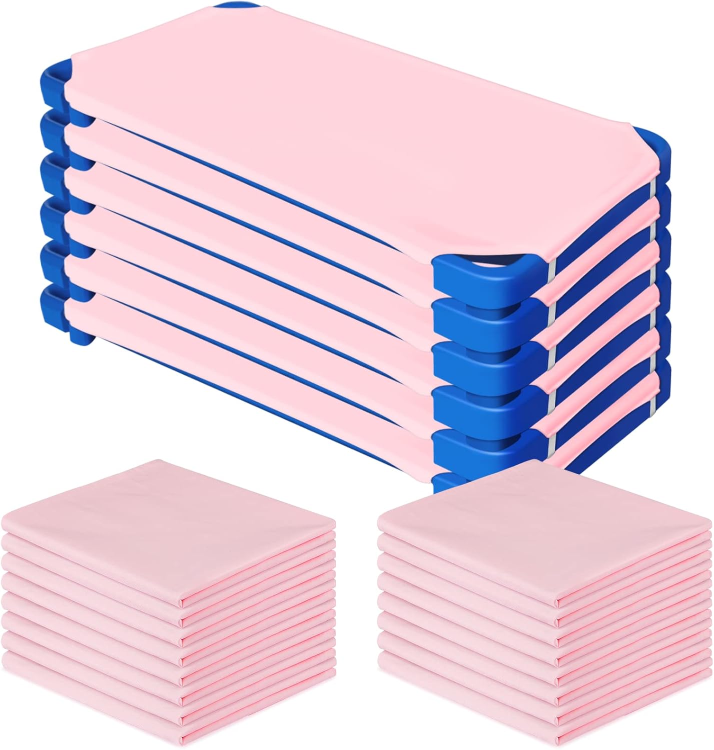 Amazon.com: 16 Pieces Daycare Cot Sheet Nap Sheet Preschool Nap Mats ...