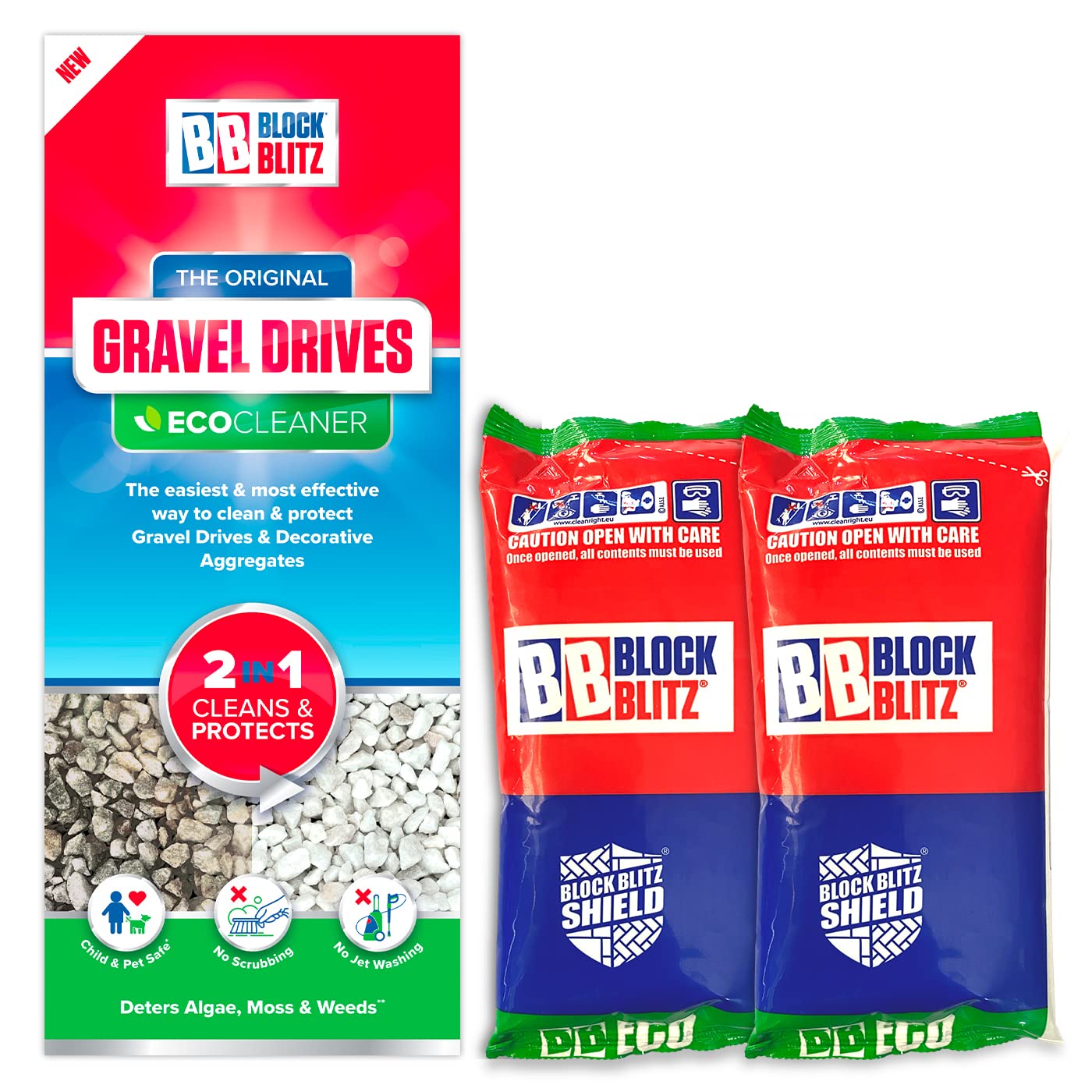 Block Blitz Garden Gravel Cleaner for Paths, Driveways and Decorative ...