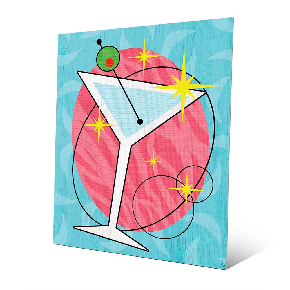 Pink Martini Glass Drawing