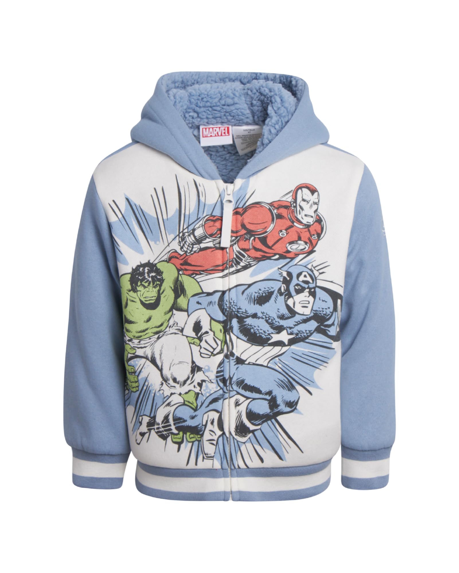 Amazon.com: Marvel Boys' Sweatshirt - Soft Fleece Fully Sherpa Lined ...