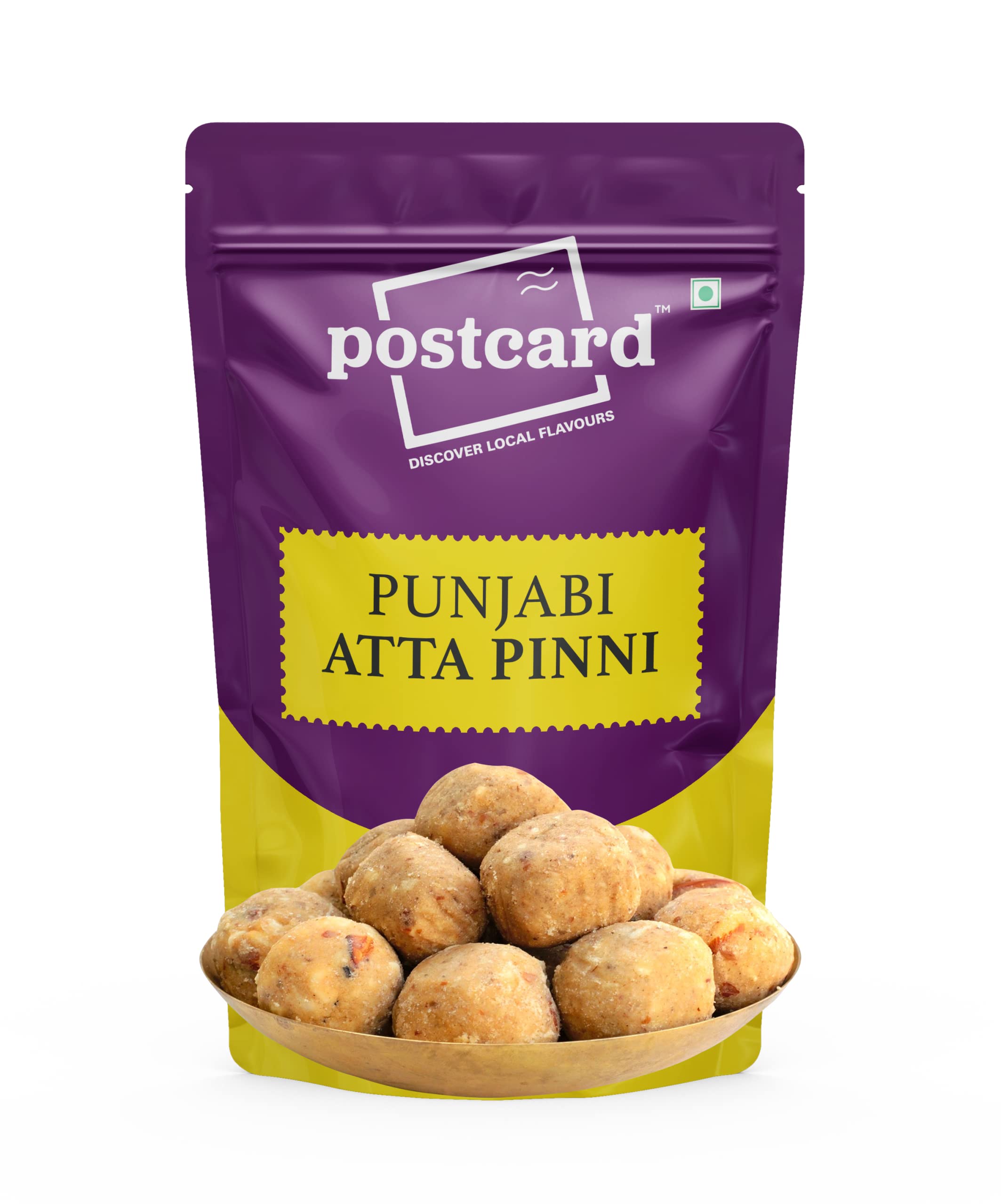 Postcard Punjabi Atta Pinni Mithai Famous Wheat Laddoo Sweets Box ...