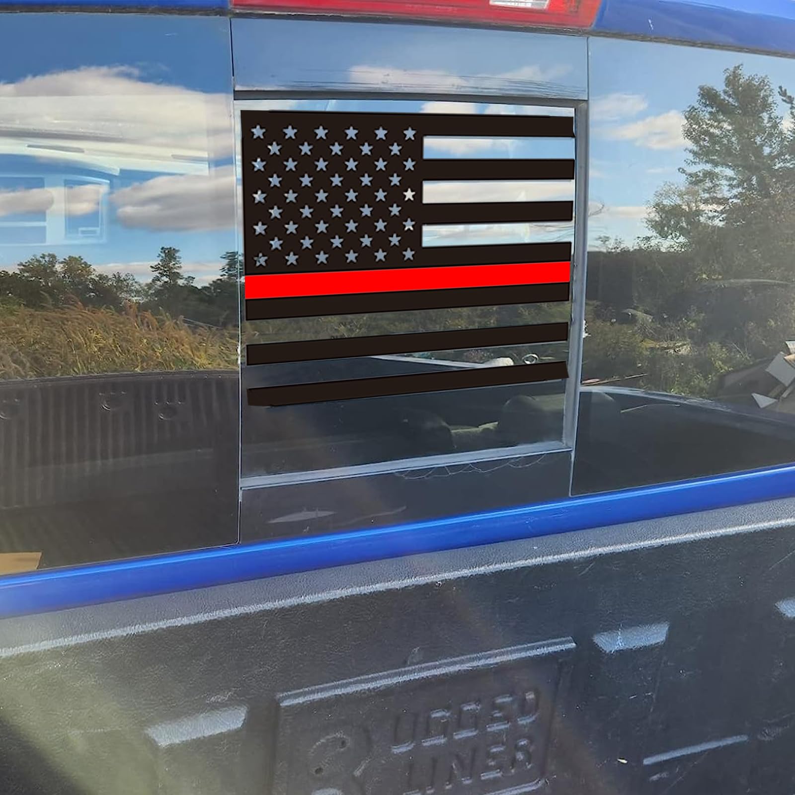 Amazon.com: Smeyta Rear Back Middle Window Sticker,American Flag Decal ...