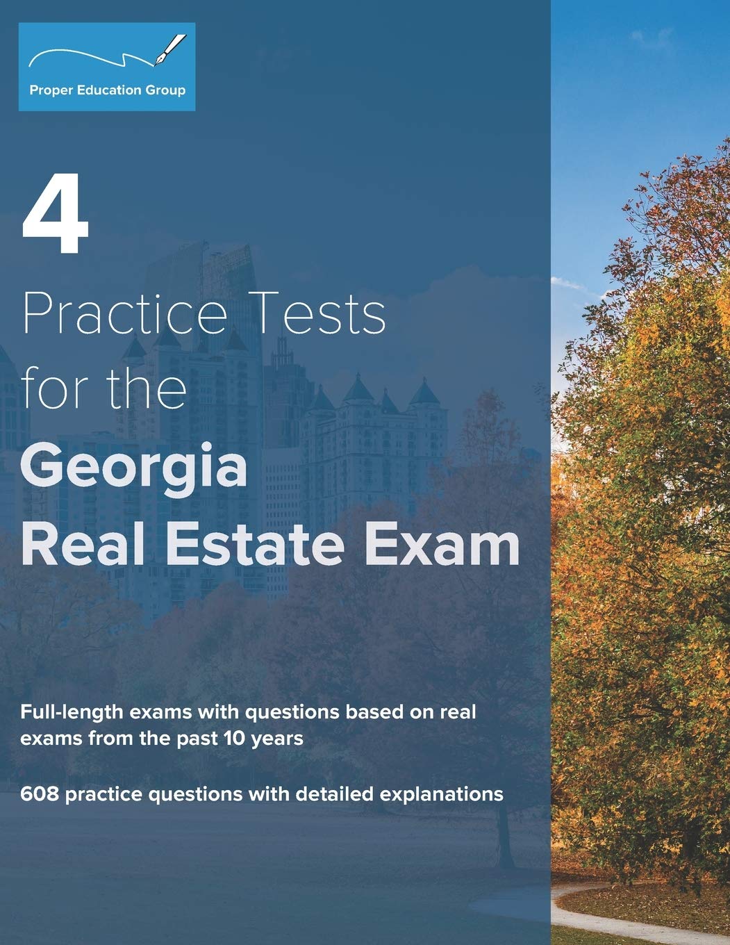 4 Practice Tests for the Georgia Real Estate Exam: 608 Practice ...