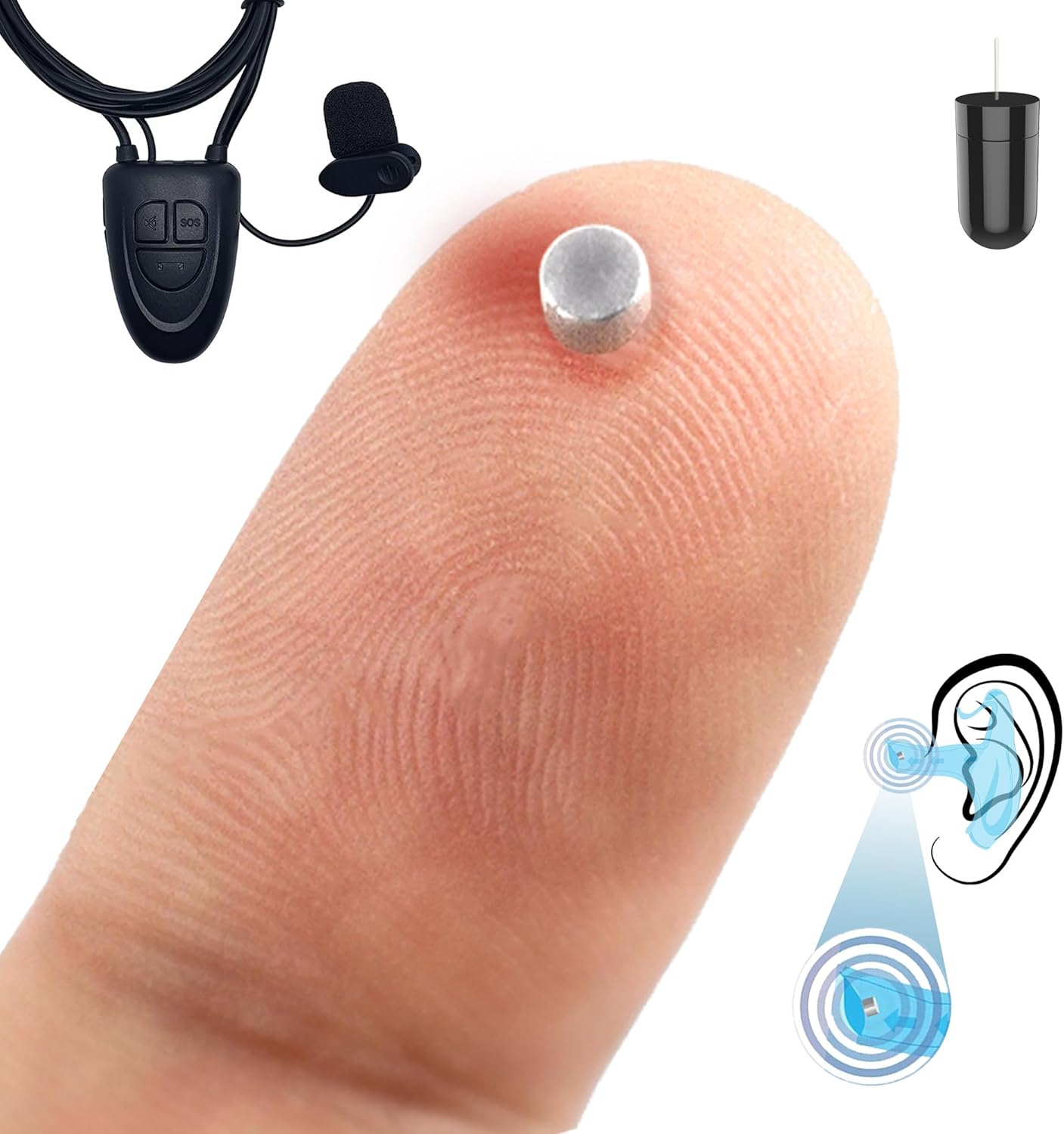 PingaOculto Spion Kopfhörer Bluetooth Prüfung Mini Nano Unsichtbare ...