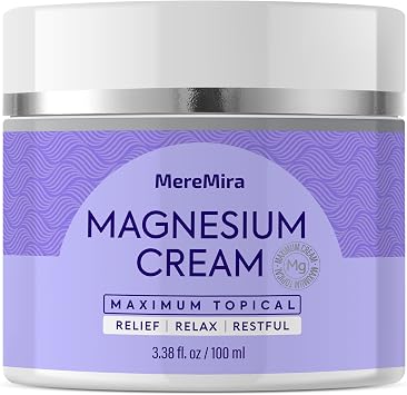 Magnesium Cream for Sleep & Muscle Relief: Topical Night Calming & Deep ...