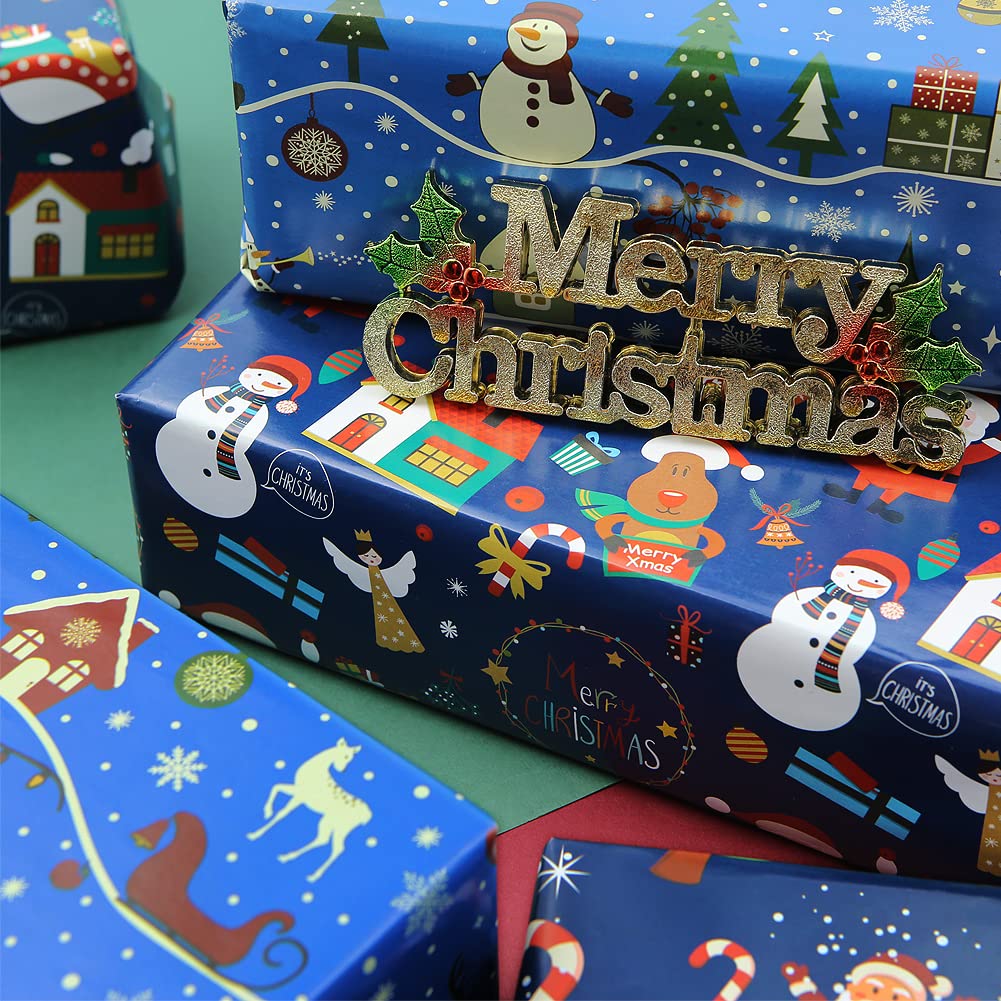 Winter Wonderland Christmas Wrapping Paper 6-Piece Christmas Wrapping ...