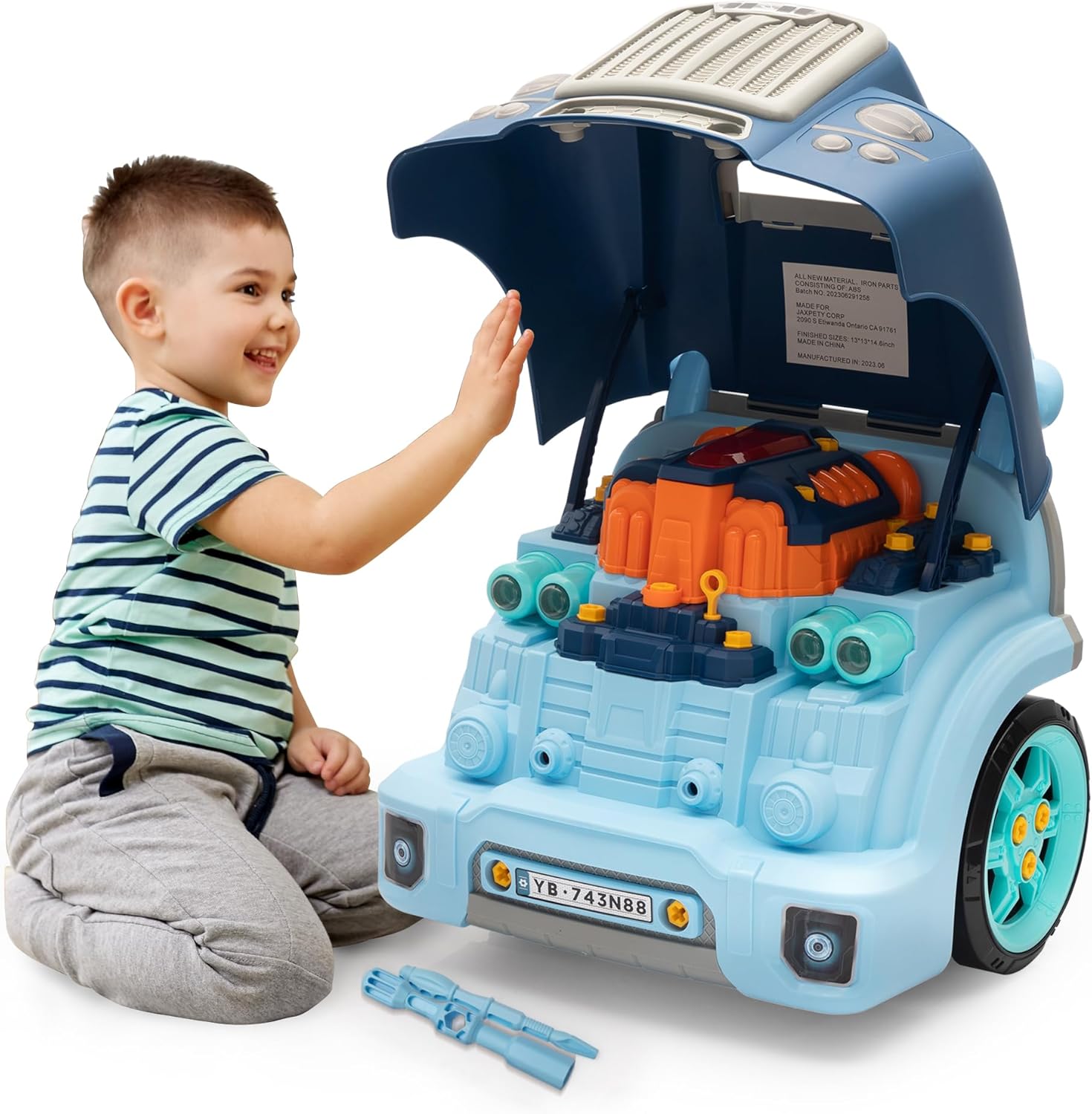 Amazon.com: Nyeekoy Interactive Car Engine Toy Set for Kids 3-8 ...