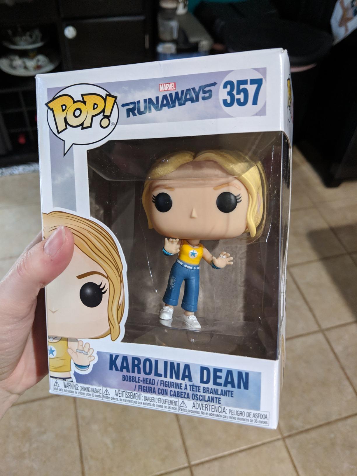 Amazon.com: Funko Pop Marvel: Runaways - Karolina Collectible Figure ...