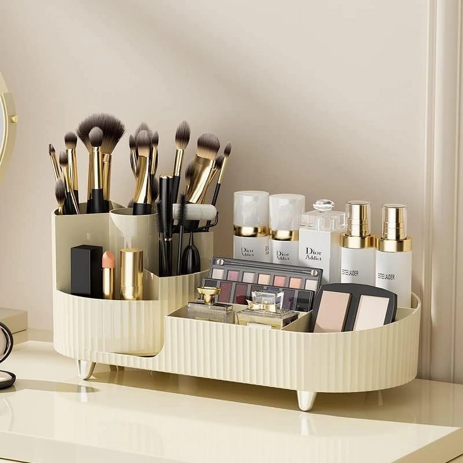 Prakal 2-Tier Skincare Storage Rack-Transparent, Bathroom Counter ...