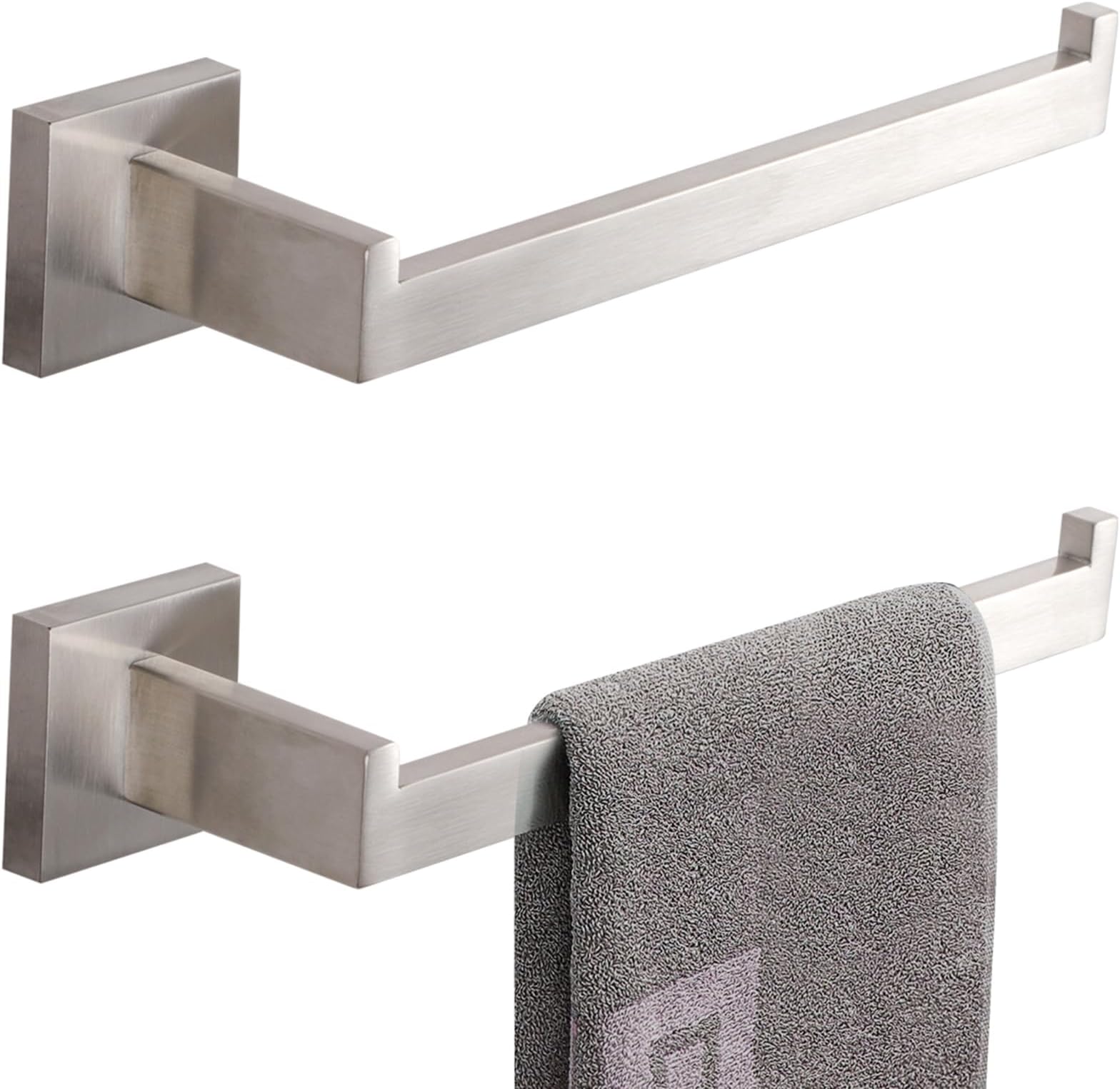 Amazon.com: LANC Bathroom Hand Towel Holder Brushed Nickel Hand Towel ...