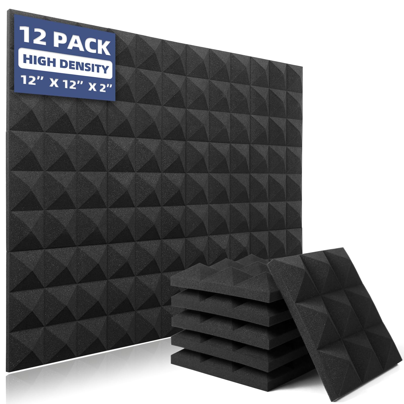 Snapklik.com : 8 Pack Acoustic Foam Corner Bass Traps - 7" X 7" X 12 ...
