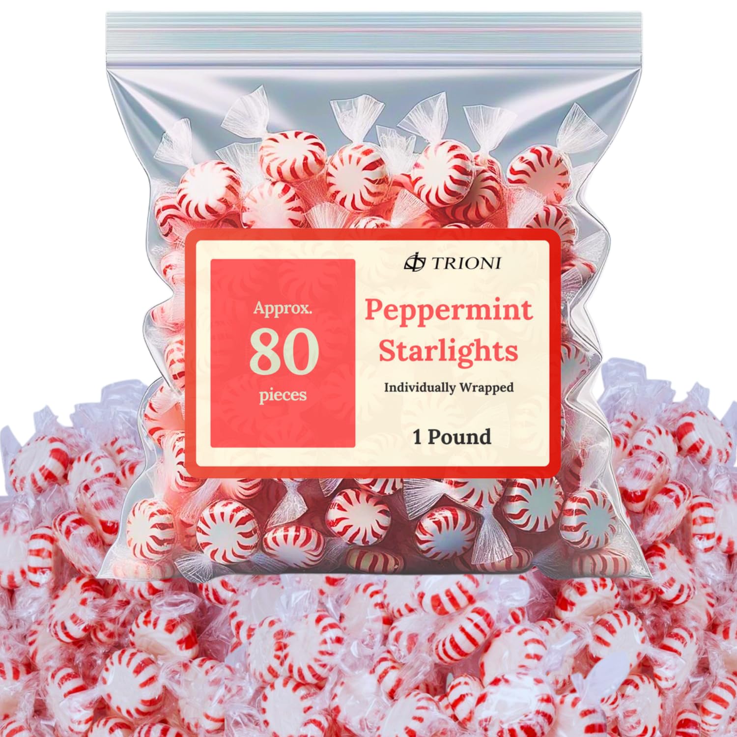 Amazon.com: Starlight Peppermints Mint Candy Individually Wrapped - 1 ...