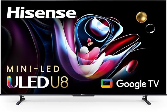 Amazon.com: Hisense 55-Inch Class U8 Series Mini-LED ULED 4K UHD Google ...