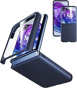 Amazon.com: Cresee Case for Motorola Razr Plus 2024/2025 - with Built-in Cover Screen Protector ...
