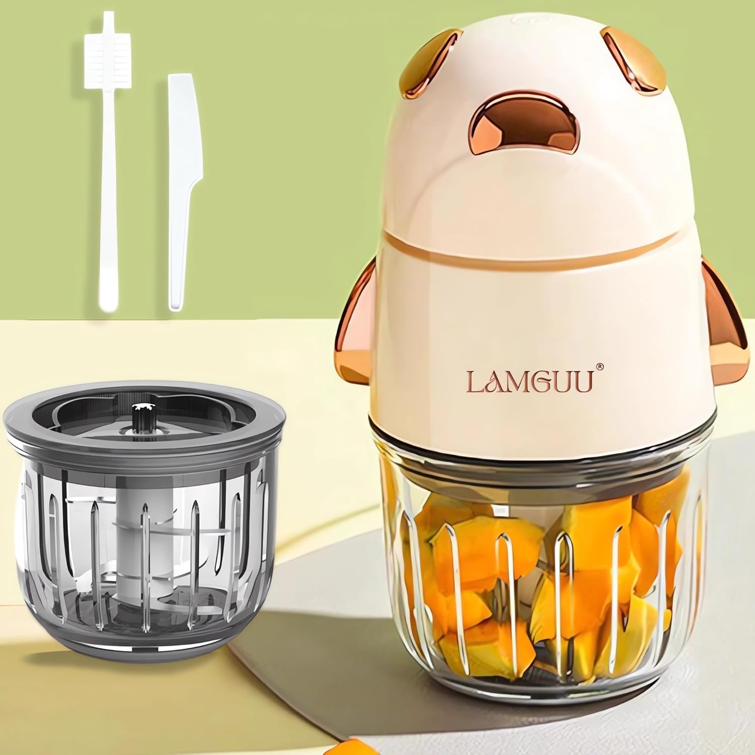 Amazon.com: LAMGUU Deluxe Baby Food Maker–200Watts Electric Mini Small ...