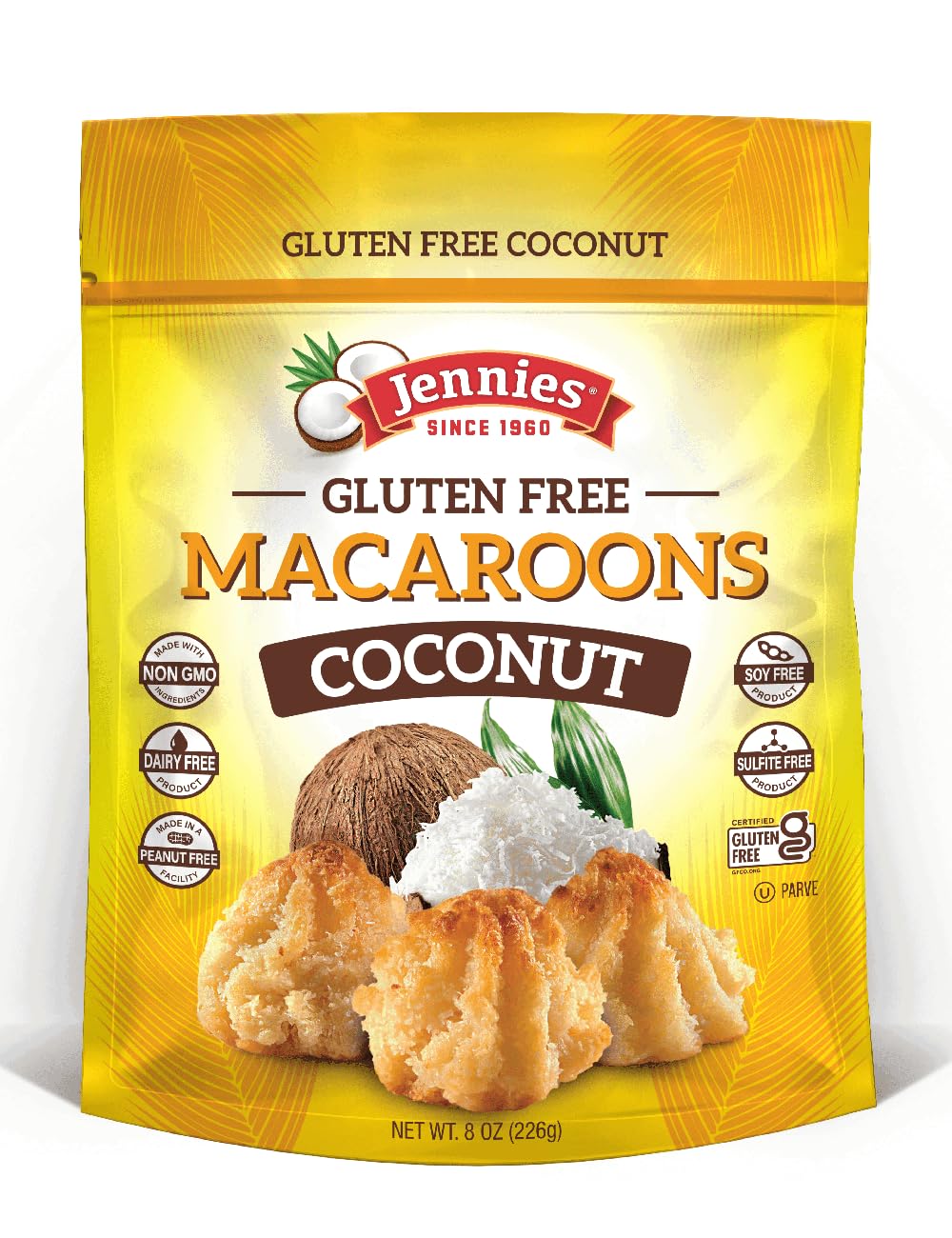 Amazon.com: Jennies Organic Coconut Macaroons, 8 oz (2 Pack) | Dairy ...