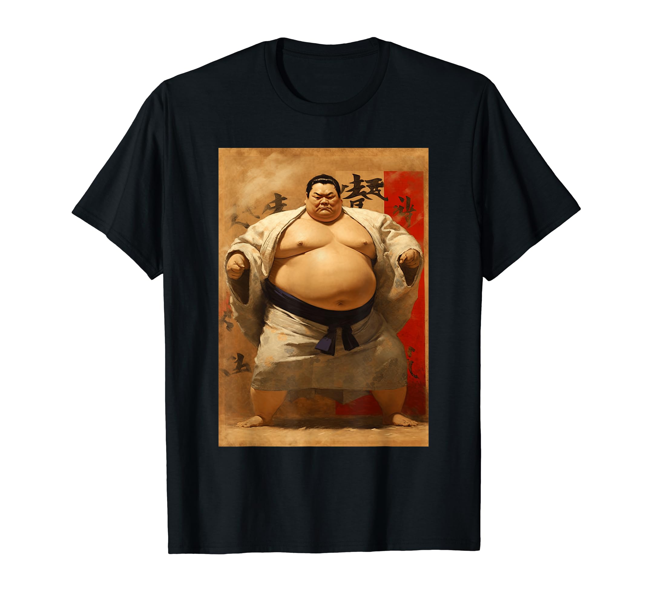 Amazon.com: Sumo Wrestler I Love Japanese Sumo Vintage Art T-Shirt ...