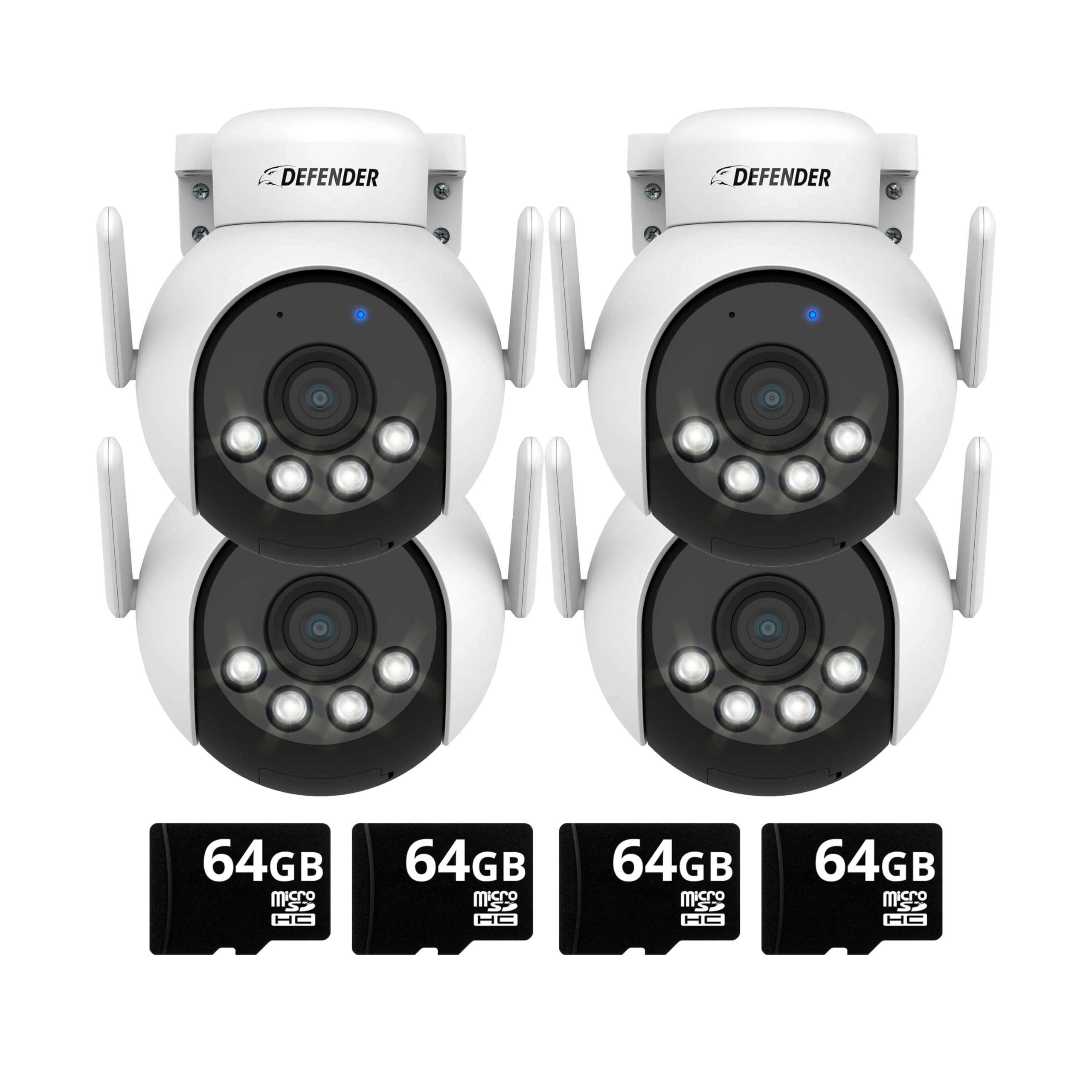 Amazon.com : Defender AI Powered 4K Everwatch PTZ Plug-in Security ...