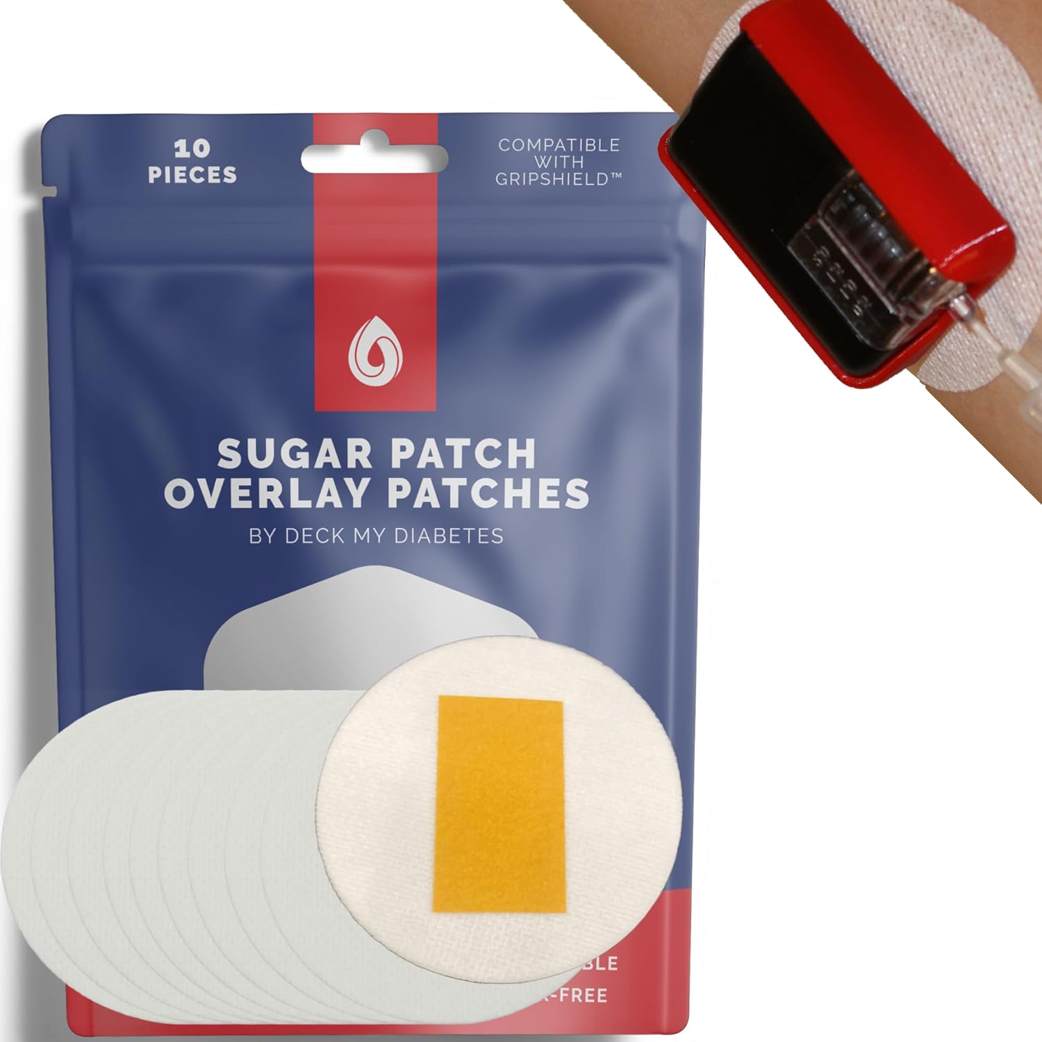 Amazon.com: Sugar Patch Adhesive Patches – Waterproof & Sweatproof for ...